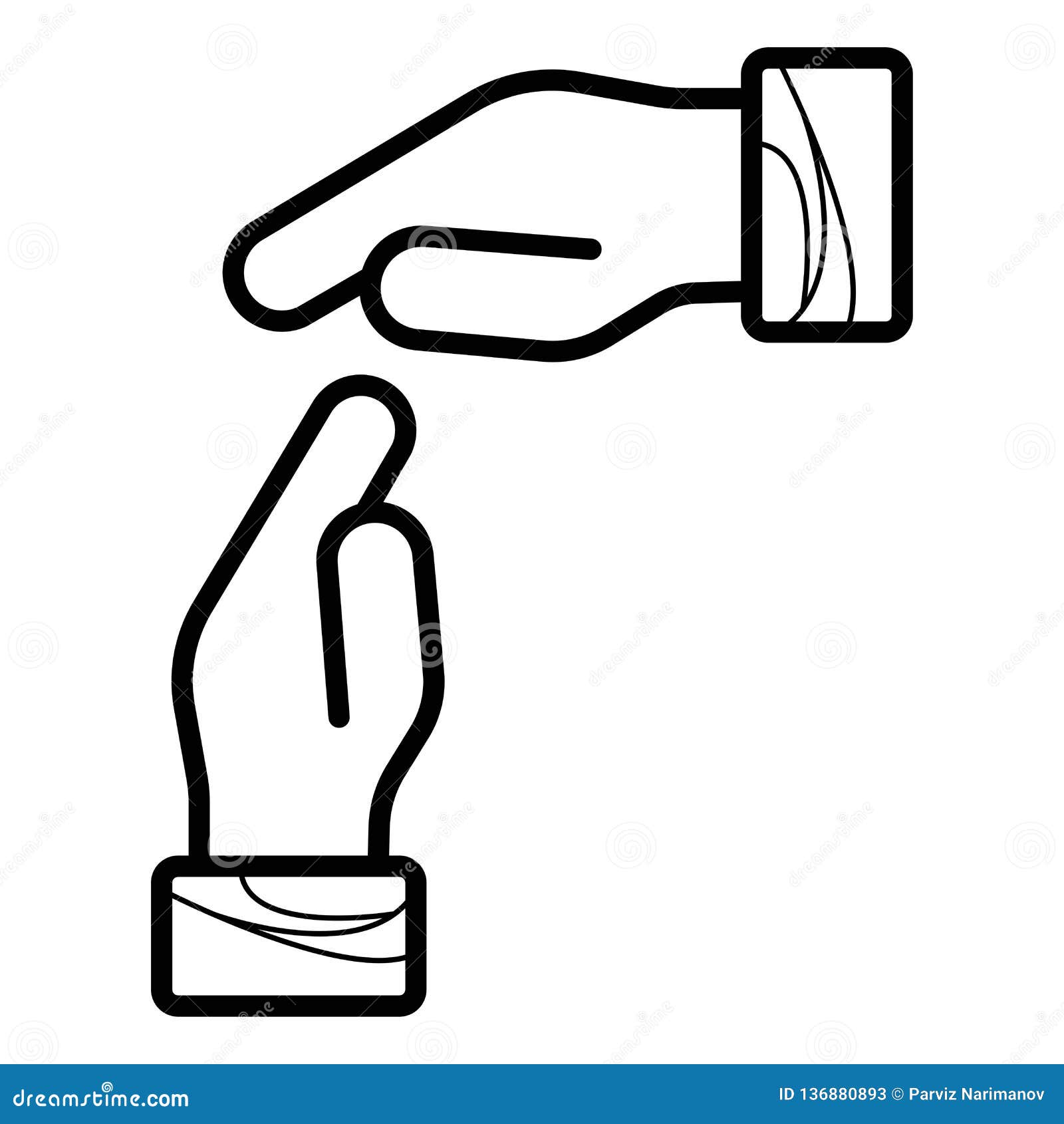 Hand gesture break icon stock vector. Illustration of communication ...