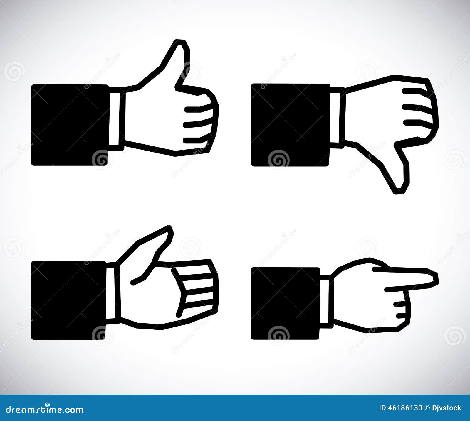 Hand gesture design stock vector. Illustration of guide - 46186130