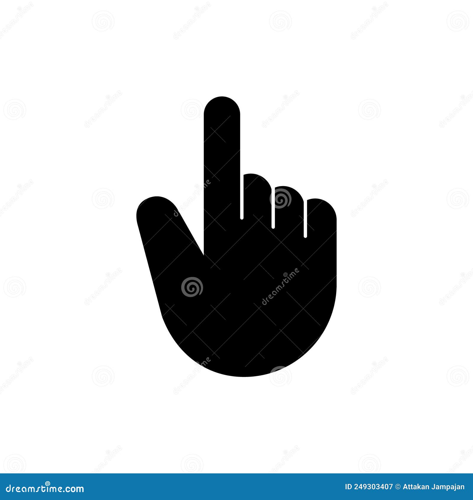 Hand Gesture Finger Point . Stock Vector - Illustration of hold, hand ...