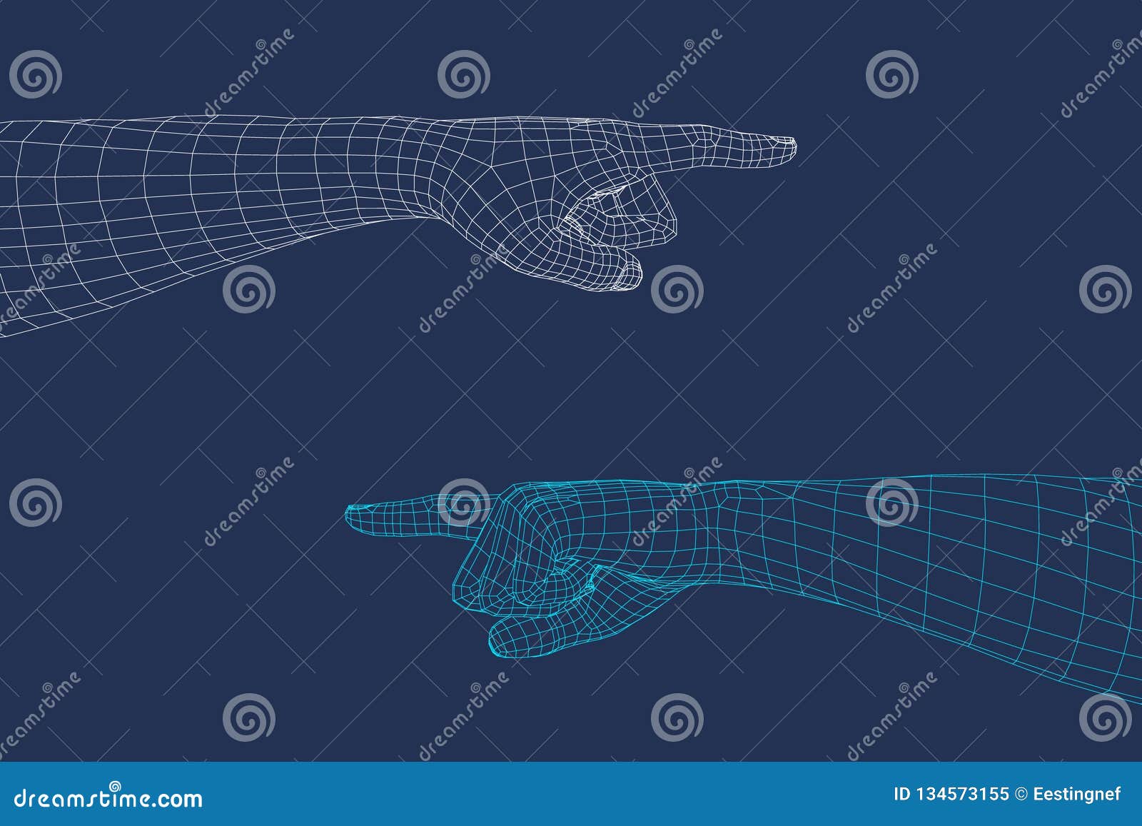 Hand Gesture. Finger Pointing Symbol Stock Vector - Illustration of ...