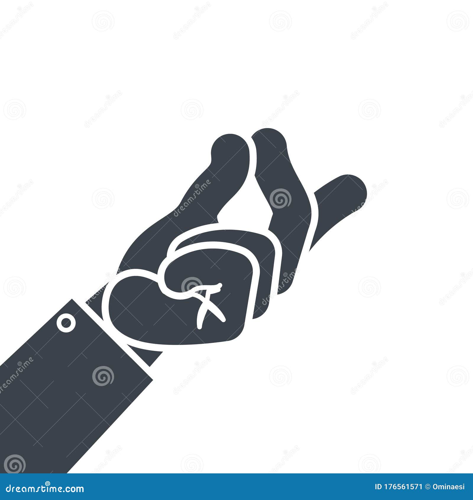 Finger Snap Gesture Icon In Comic Style. Expression Vector Cartoon ...