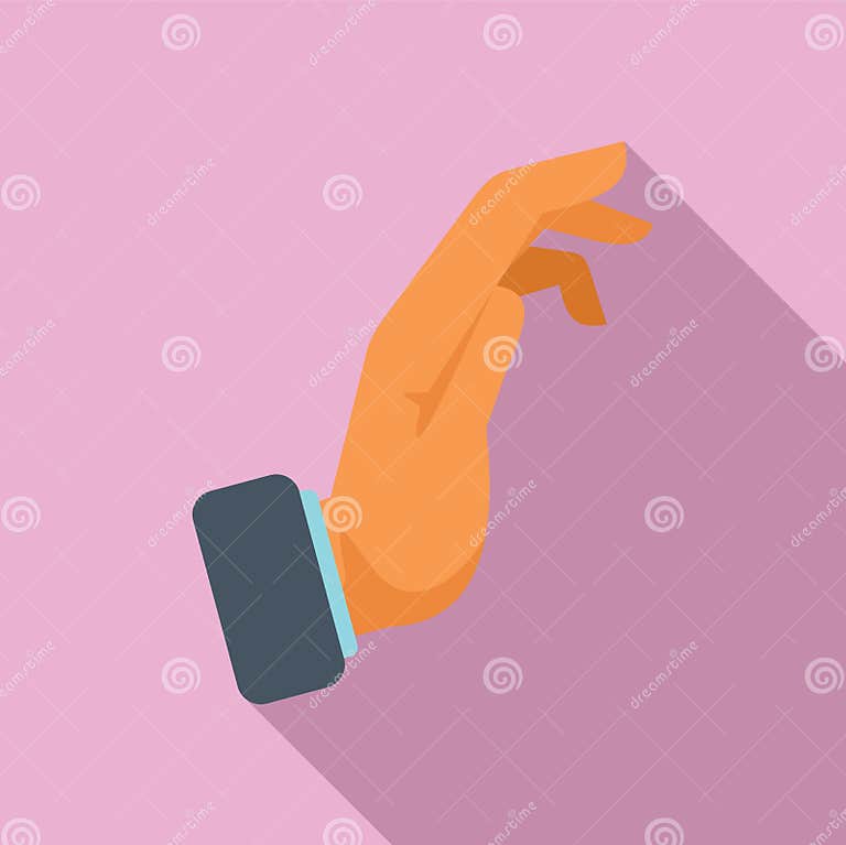 Hand Gesture Icon Flat Vector. Finger Hold Stock Vector - Illustration ...