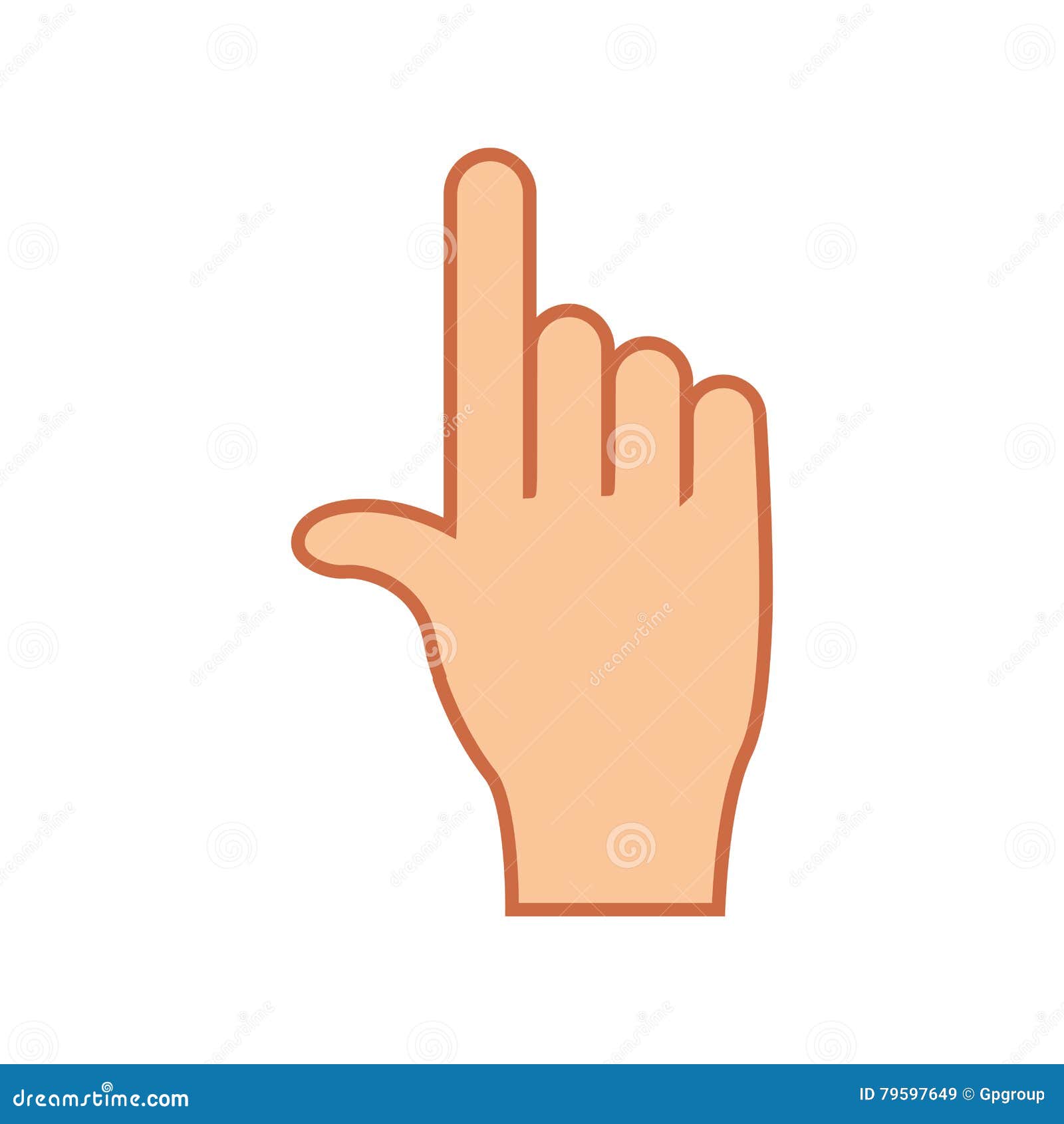 Hand gesture icon image stock vector. Illustration of electronic - 79597649