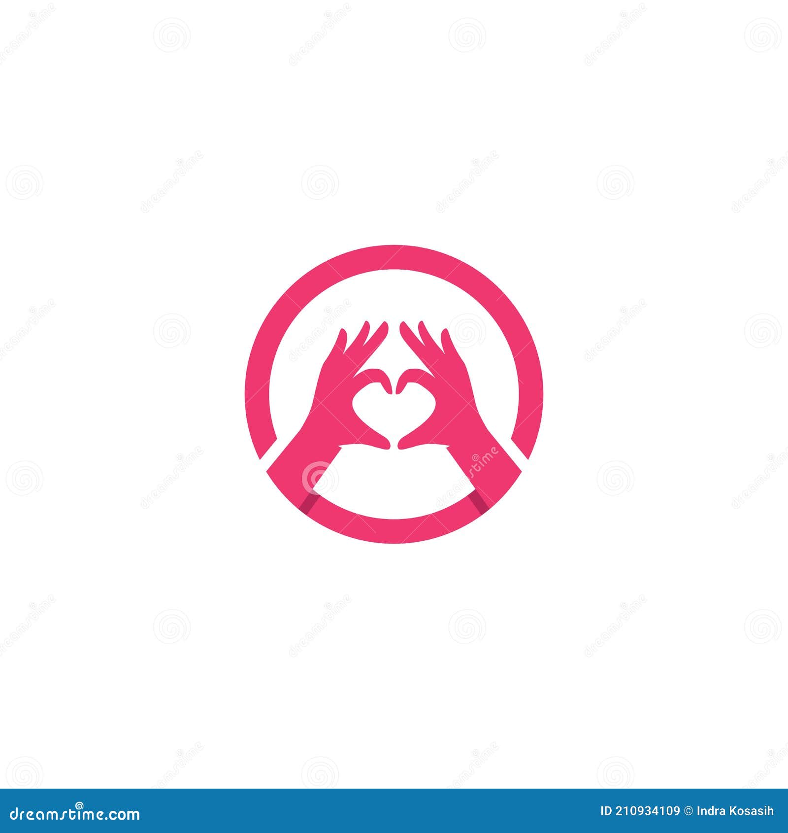 Hand Gesture Icon Logo Simple Template Stock Vector - Illustration of ...