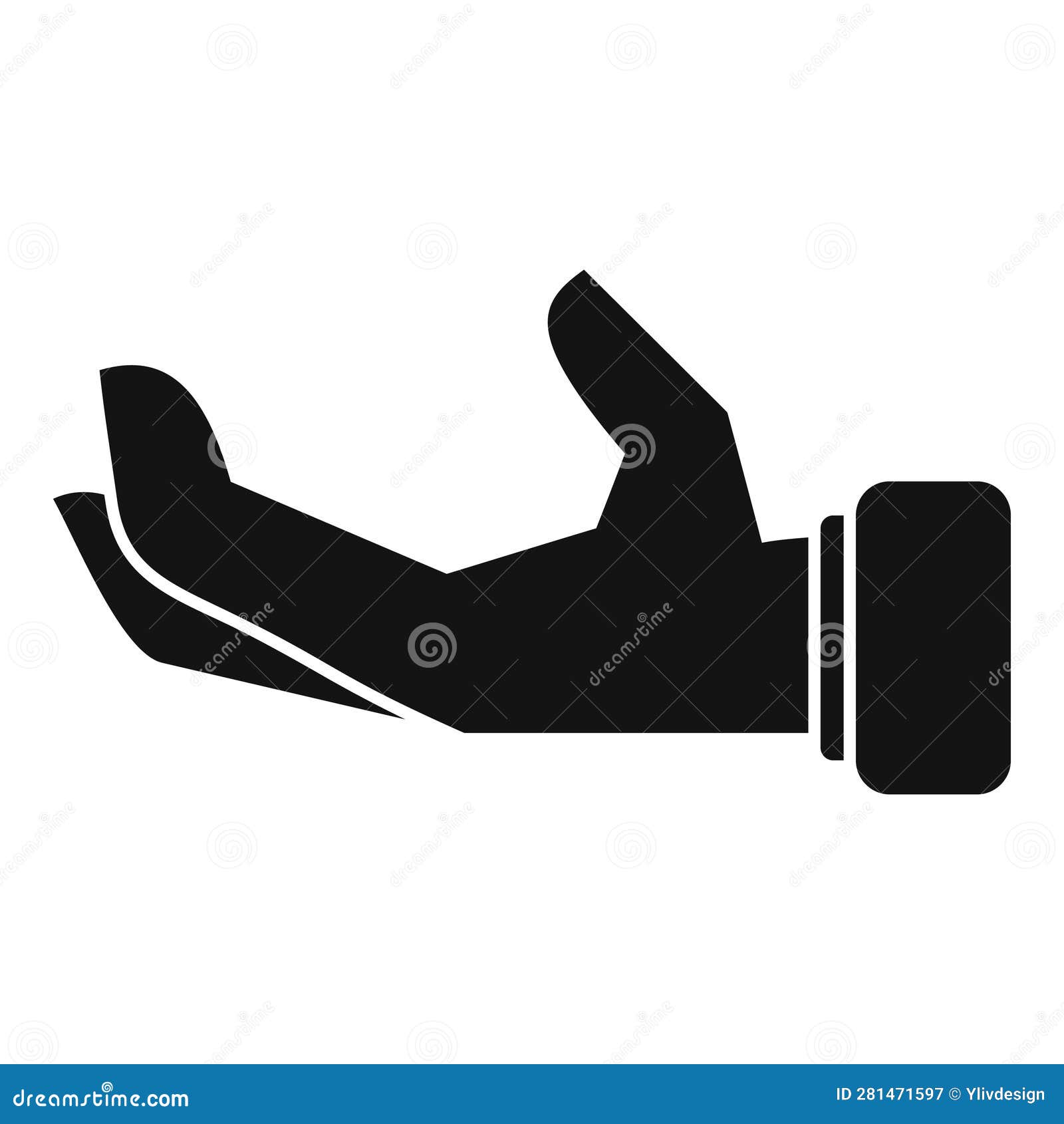 Hand Gesture Icon Simple Vector. Finger Hold Stock Vector ...
