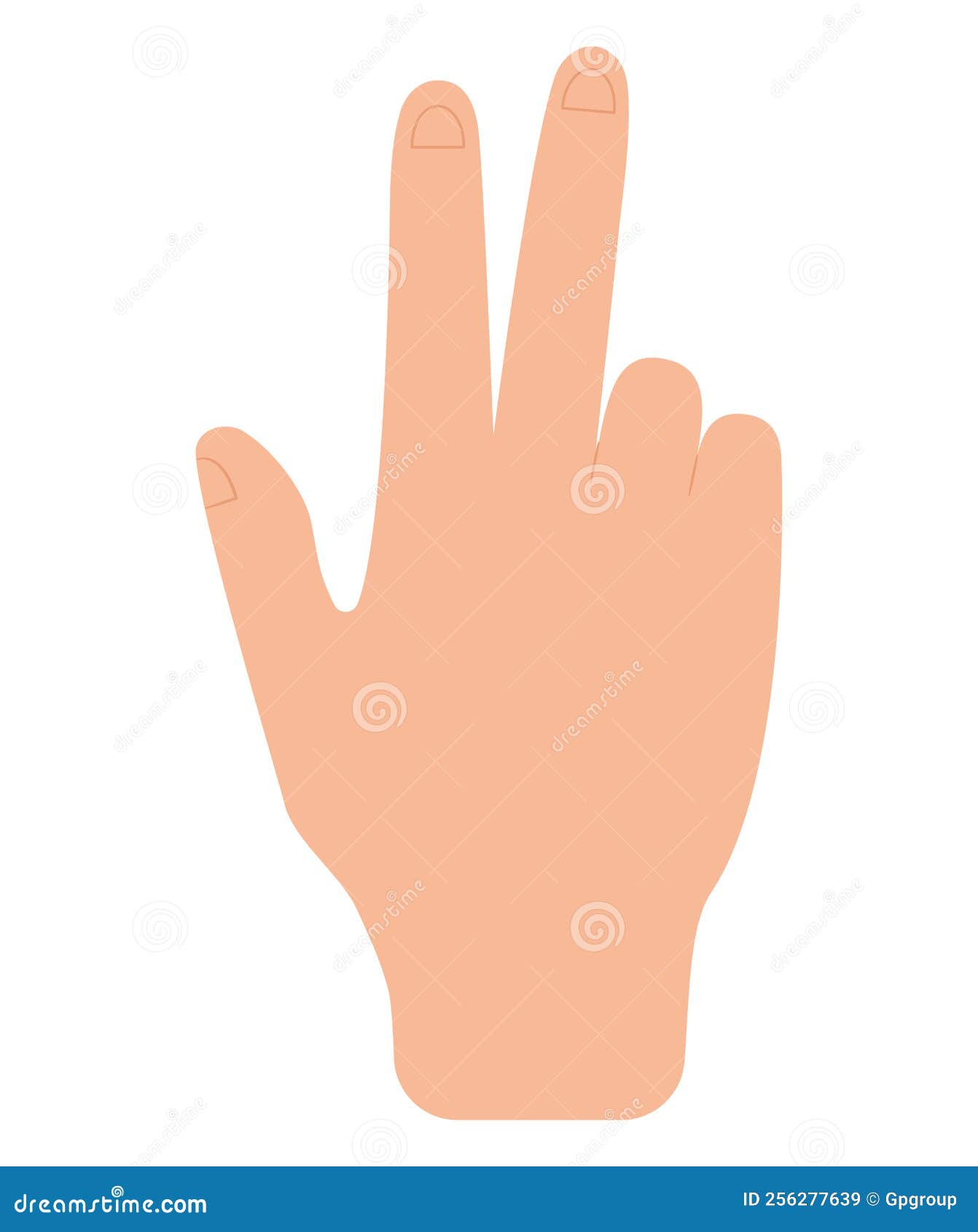 Hand gesture illustration stock vector. Illustration of pose - 256277639