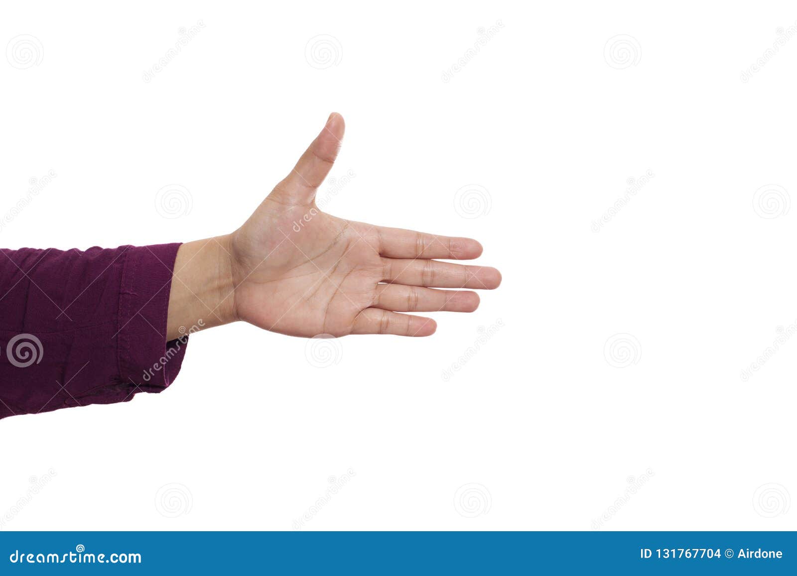 Hand Gesture Isolated on White, Offering Hand Shake Handshake Stock ...