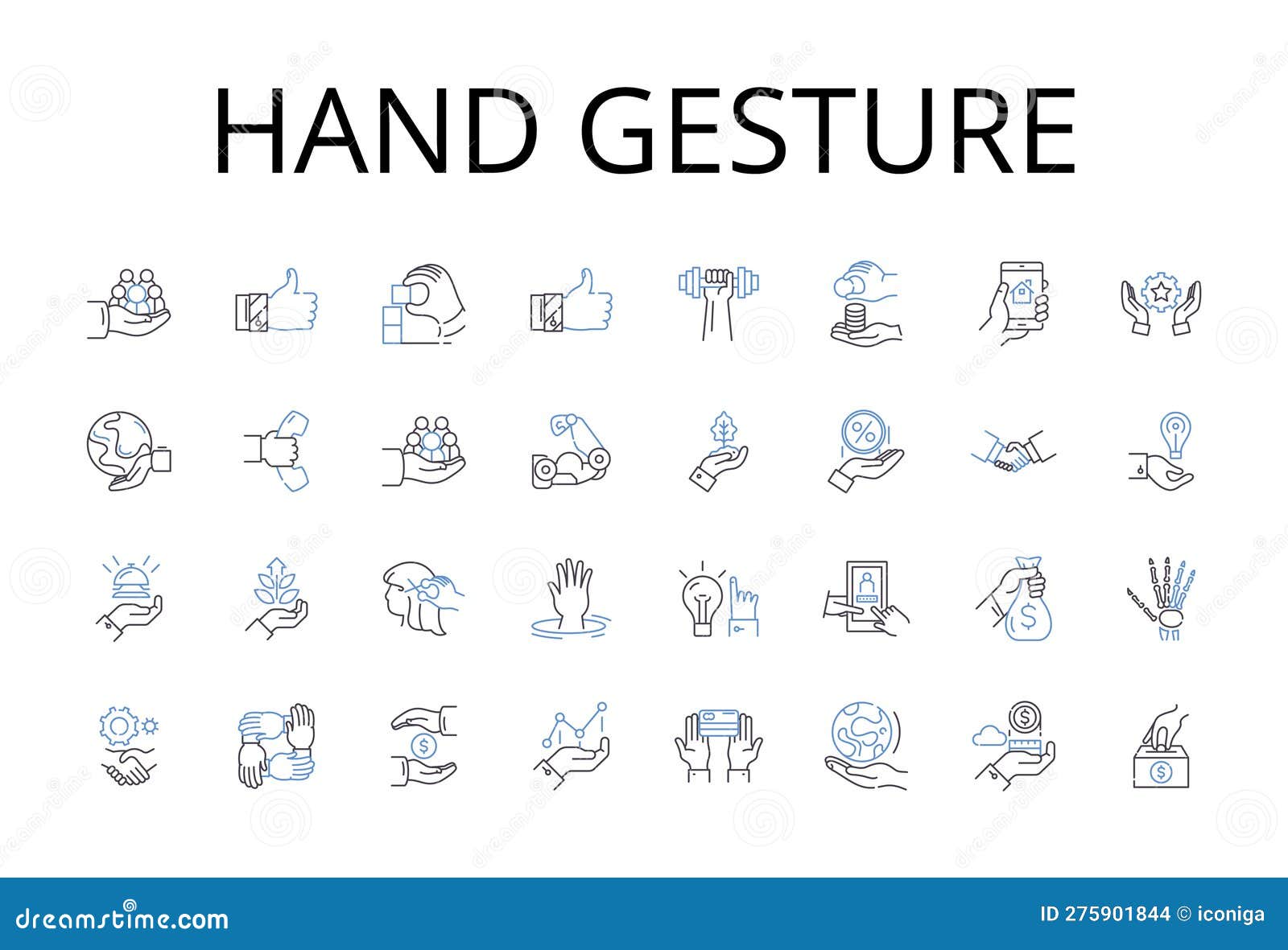 Gestural Expression Line Icons Collection. Body Language, Signals ... Gestural Expression Line Icons Collection. Body Language, Signals ...