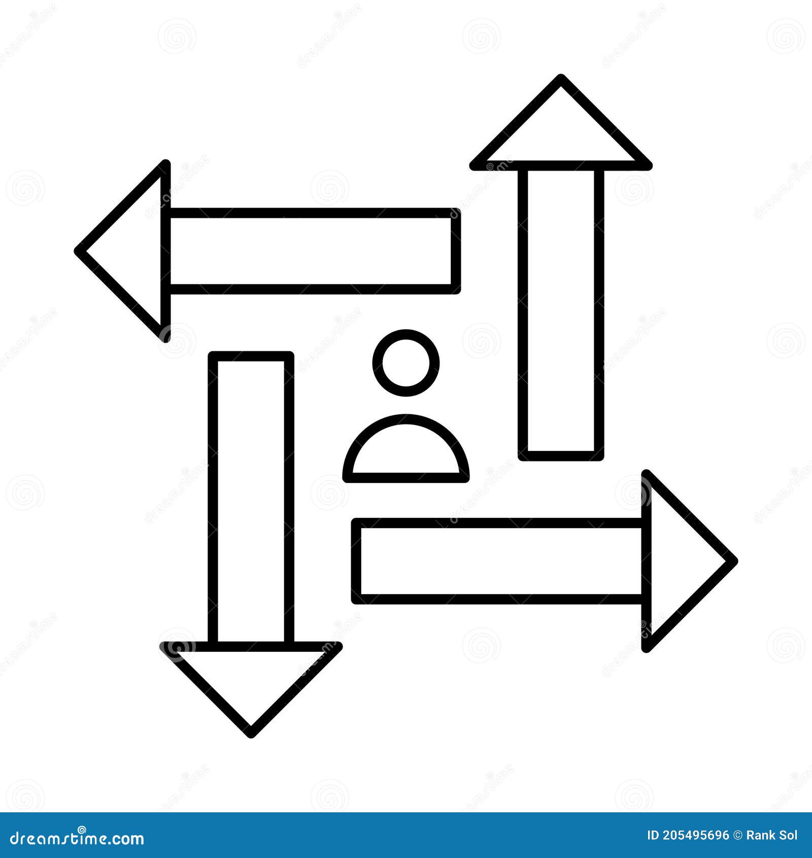 Hand Gesture, Long Range Planning Vector Icon Which Can Easily Modify ...