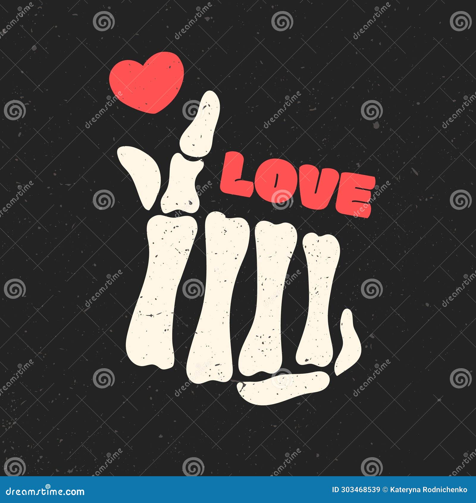 Hand gesture of love stock vector. Illustration of happy - 303468539