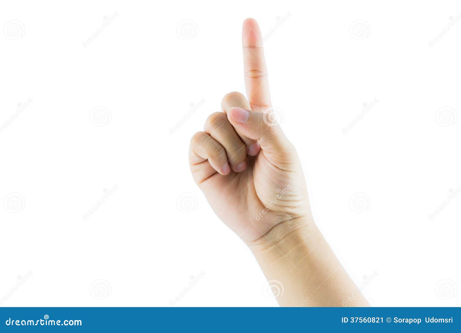 Hand gesture number one stock image. Image of showing - 37560821