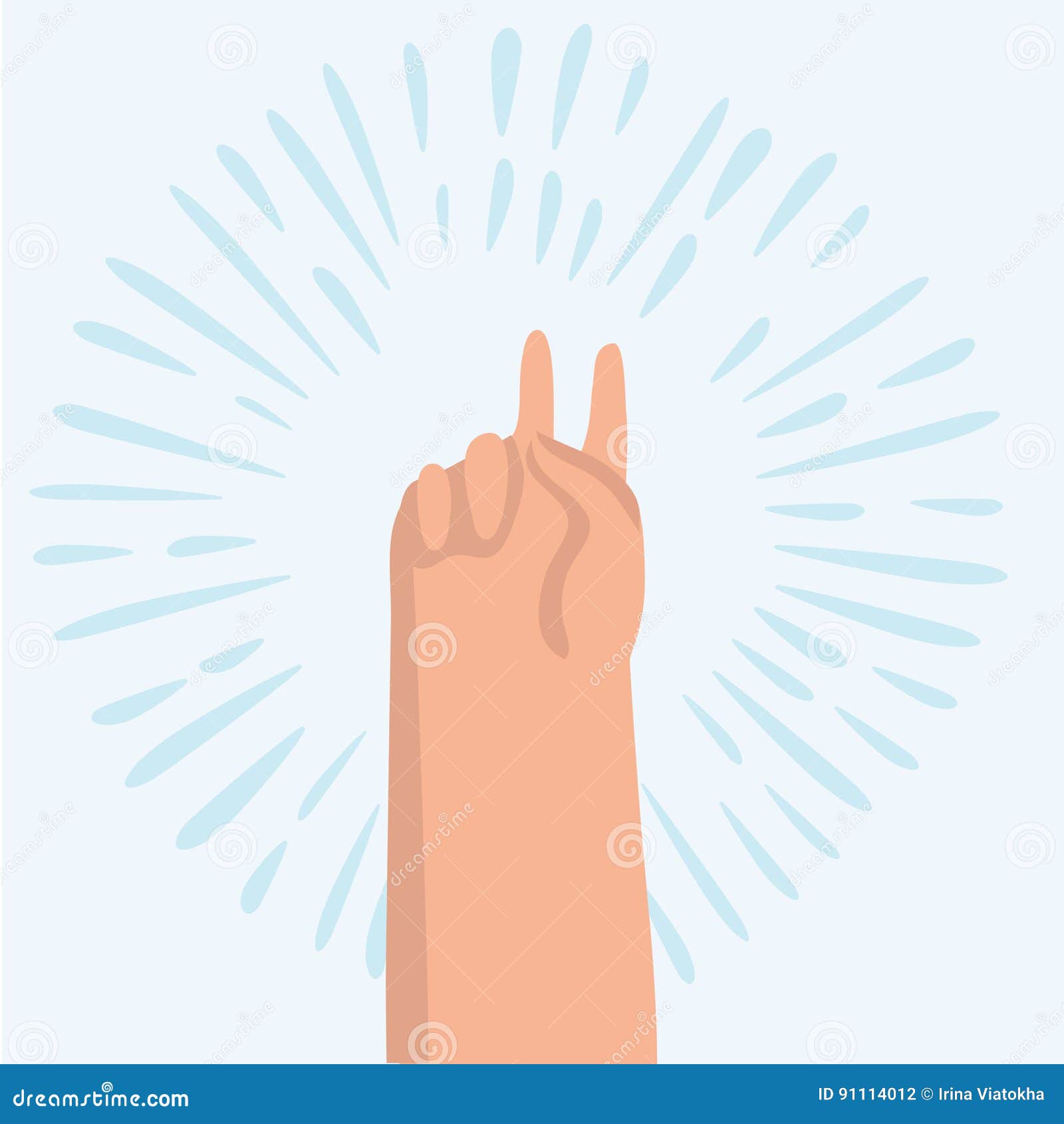 Hand gesture peace sign stock vector. Illustration of body - 91114012