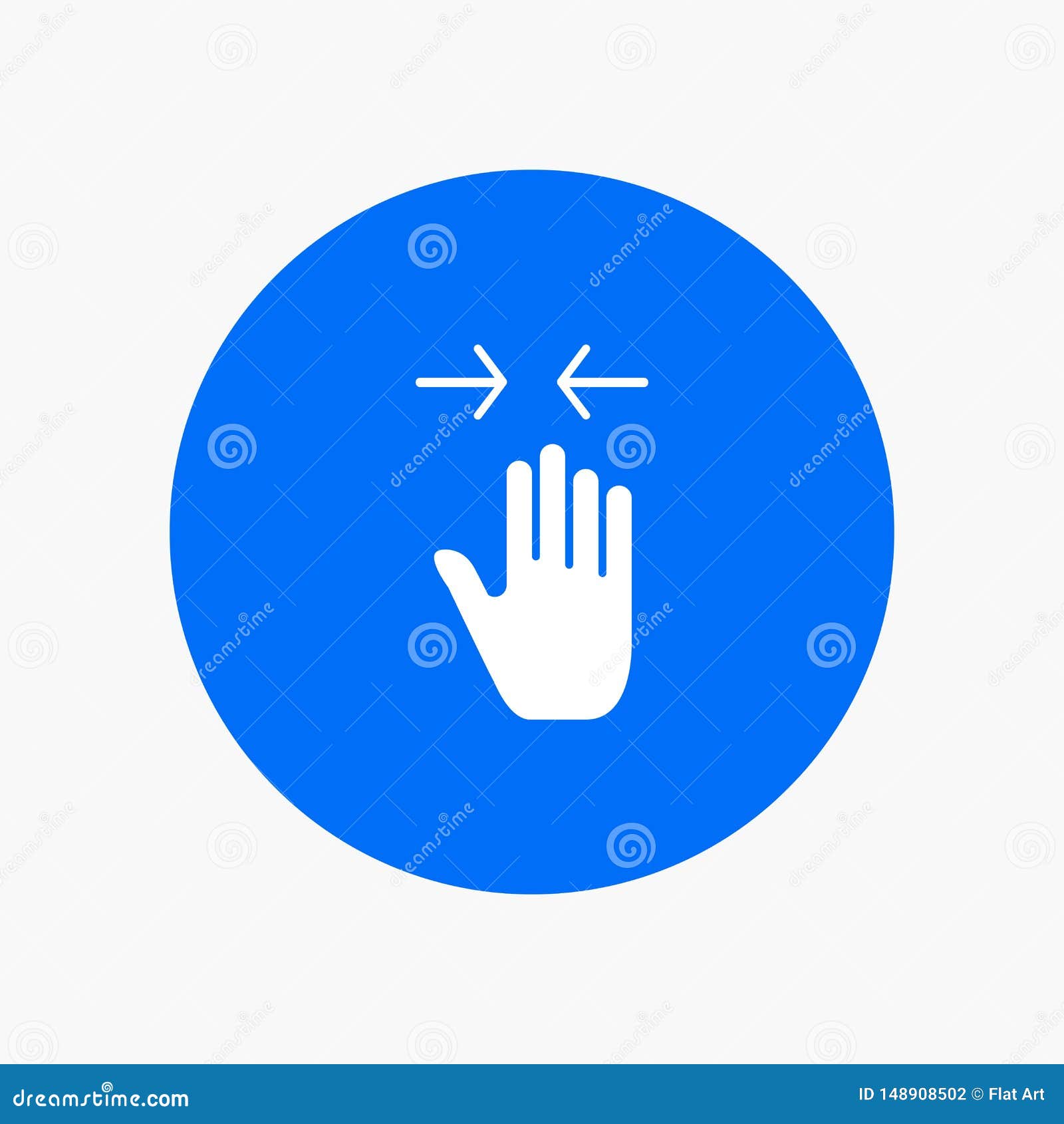 Hand, Gesture, Pinch, Arrow, Zoom in Stock Vector - Illustration of ...