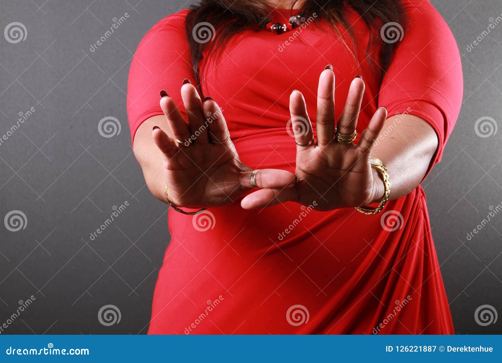 Hand gesture saying no stock image. Image of sign, gesture - 126221887