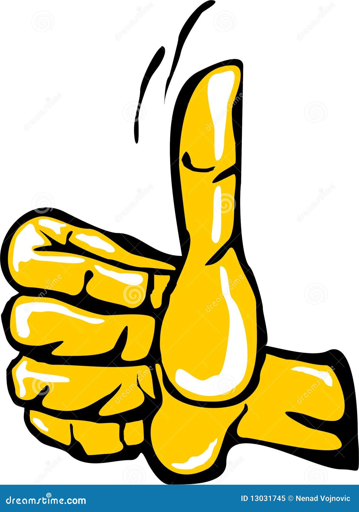 Hand gesture saying ok stock vector. Illustration of sign - 13031745