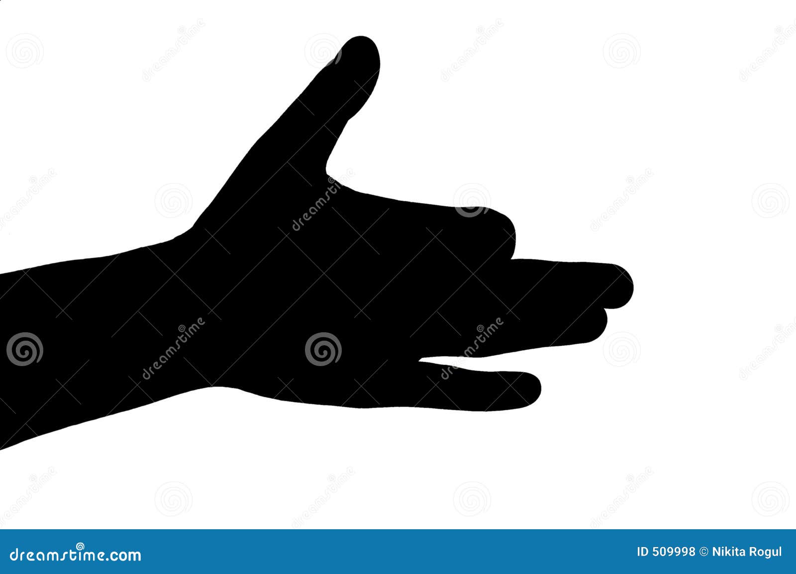 Hand gesture silhouette stock illustration. Illustration of open - 509998