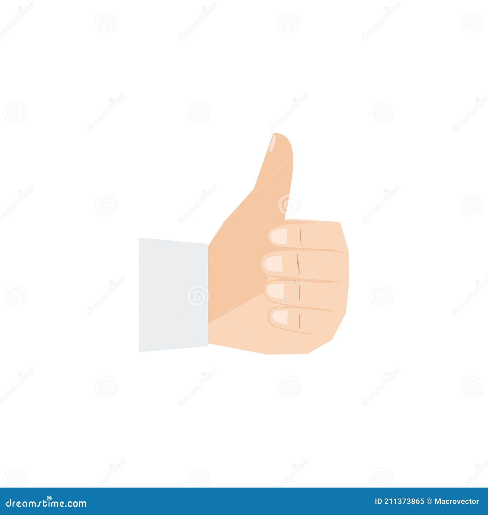 Flat Hand Gesture Icon stock vector. Illustration of single - 211373865