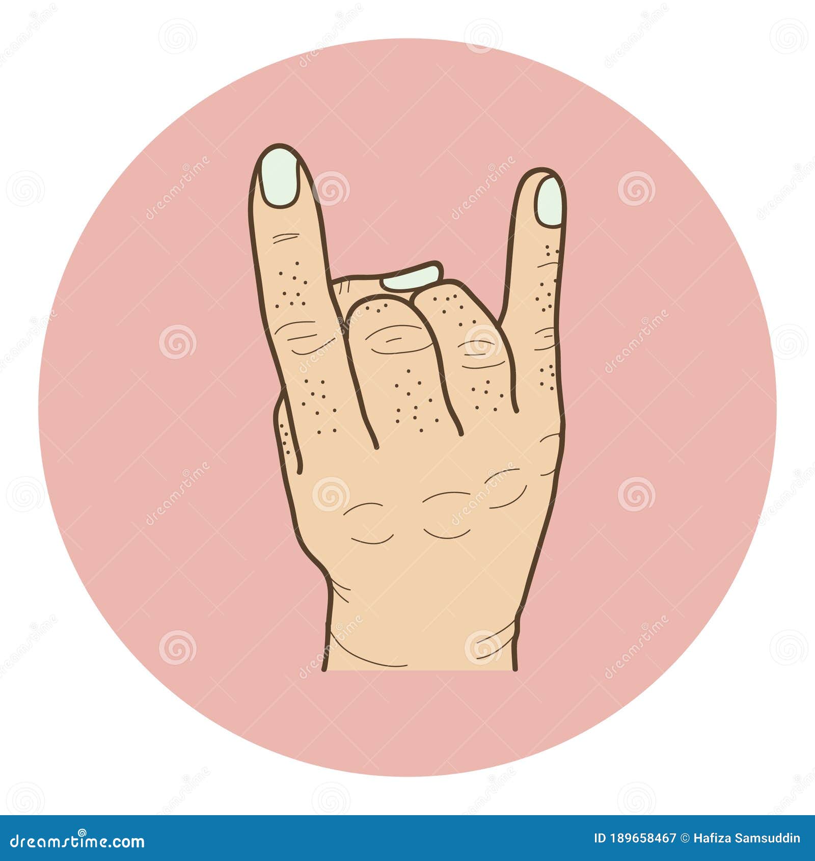 Hand Gesture. Vector Illustration Decorative Design Stock Vector ...