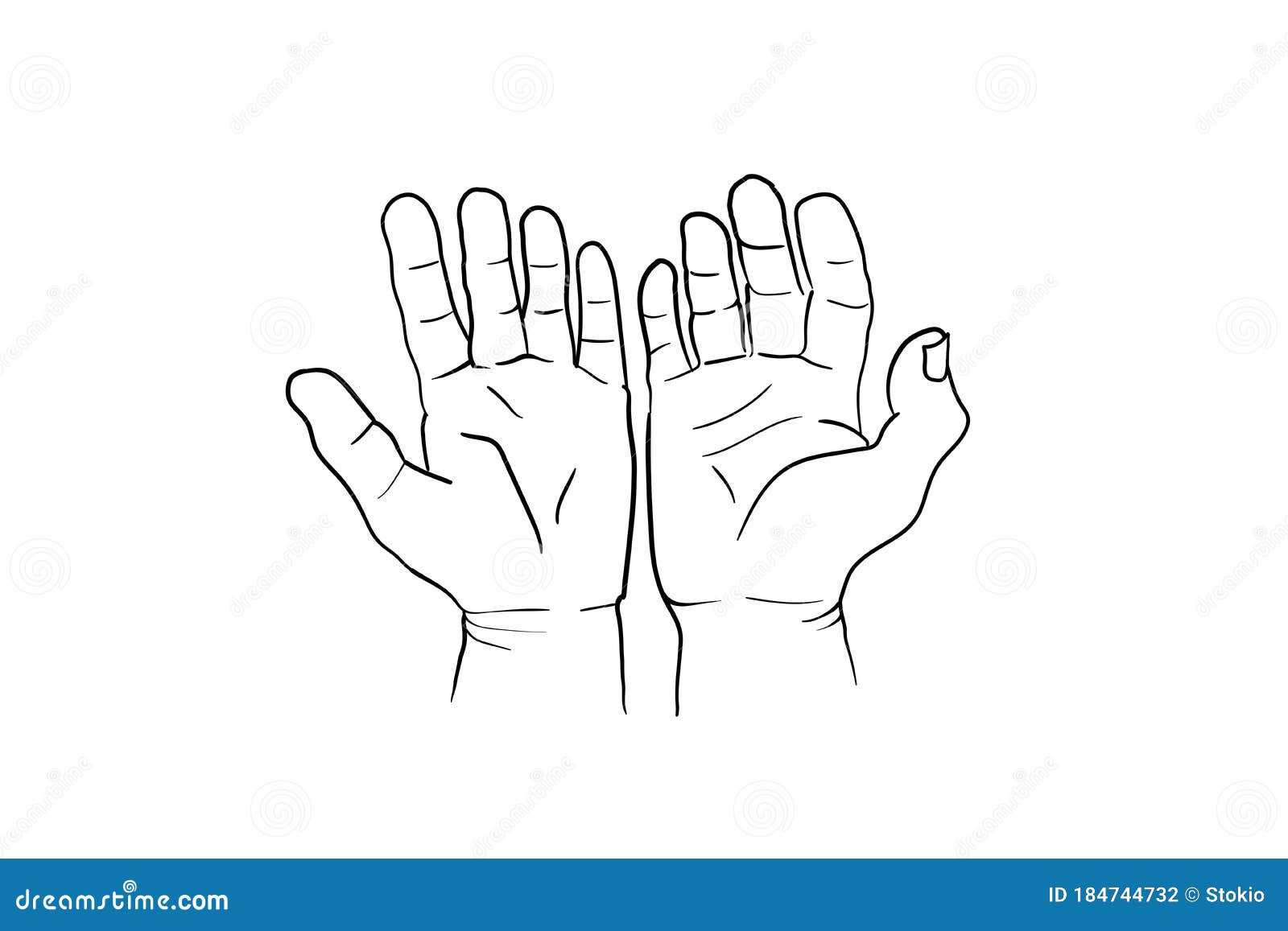 Hand Gesture Vector Sketch Collection. Body Language Concept. Hands ...