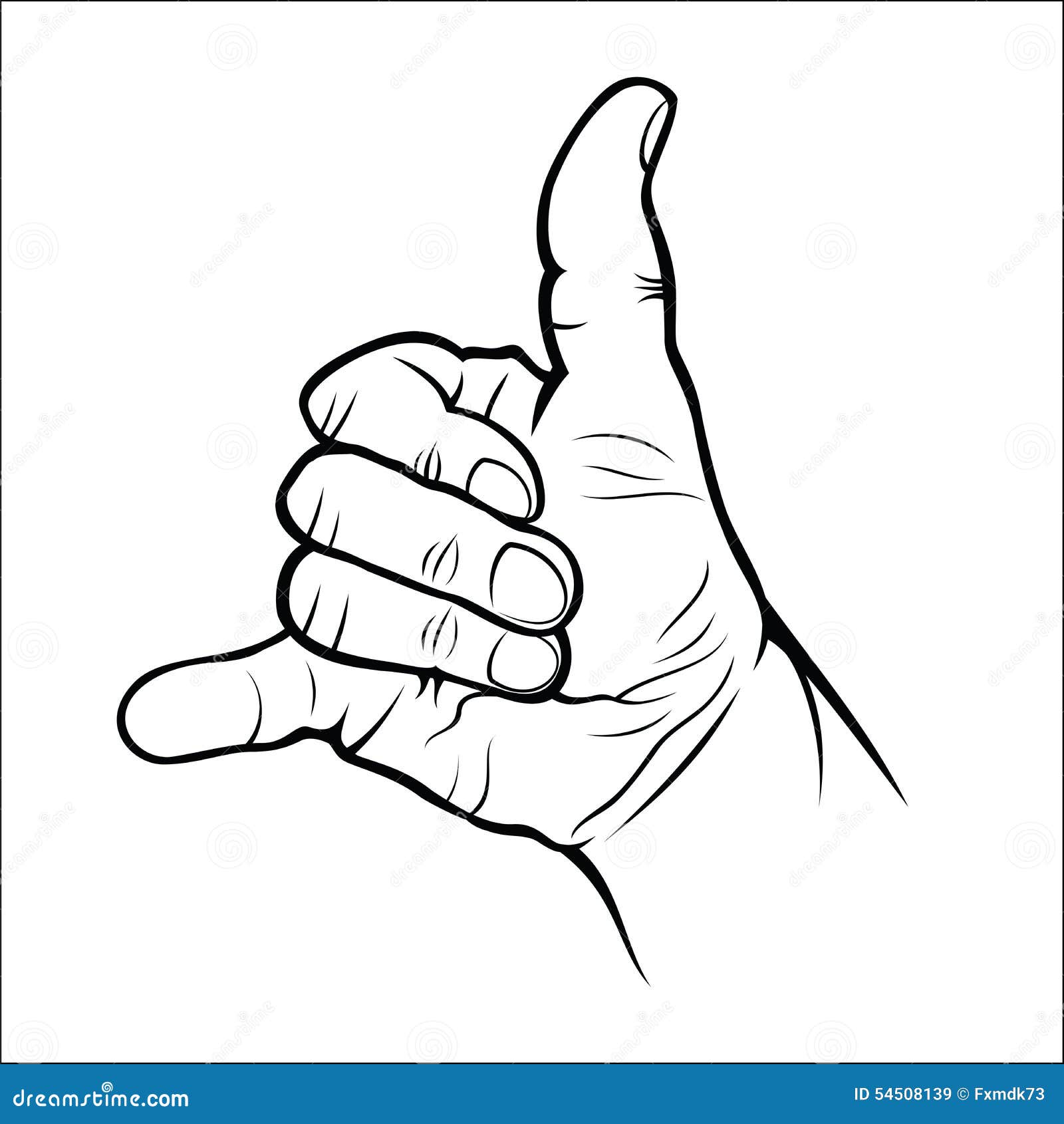 Hand gestures - Call me stock vector. Illustration of casual - 54508139