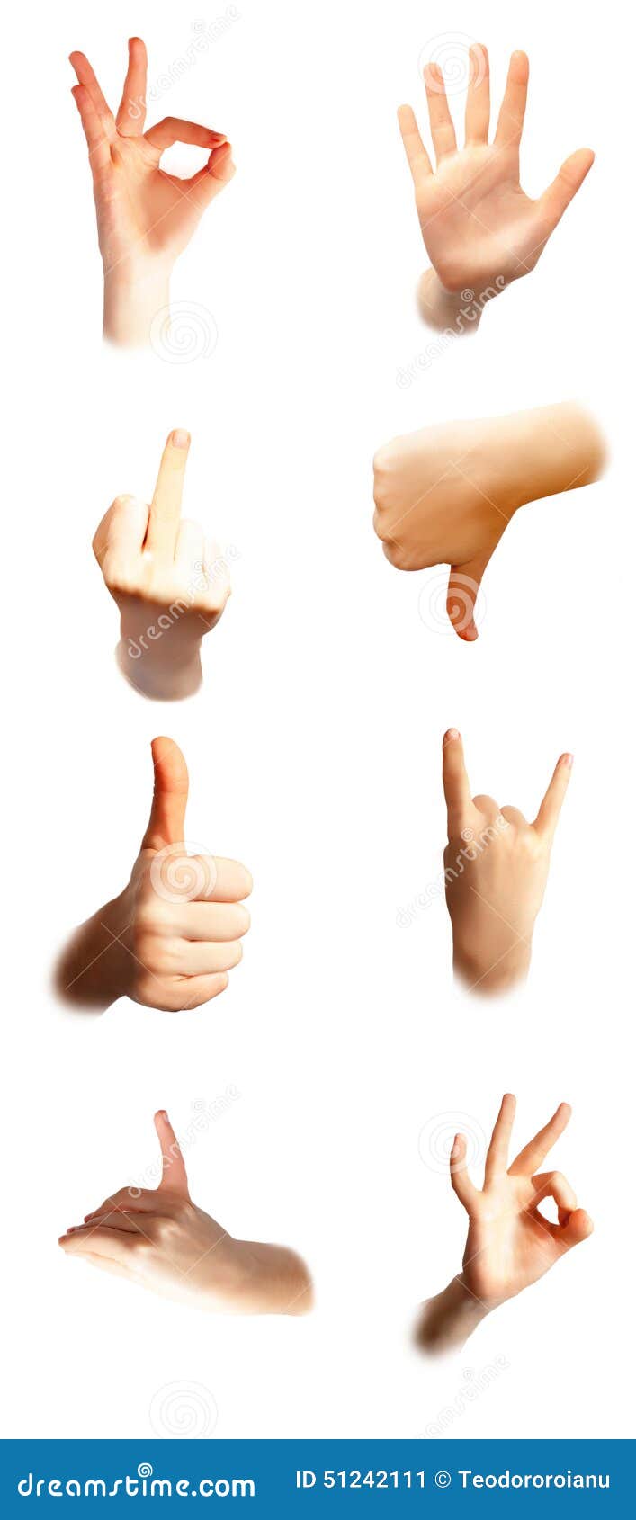 Hand gestures collage stock image. Image of holding, women - 51242111