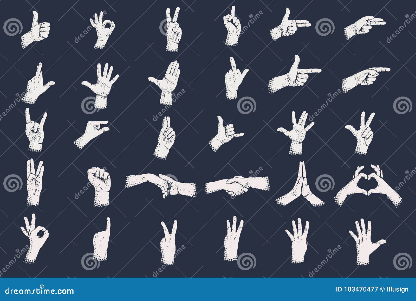 Digits Set Hand Drawn With Dry Brush. Numbers. Rough Strokes Modern ...