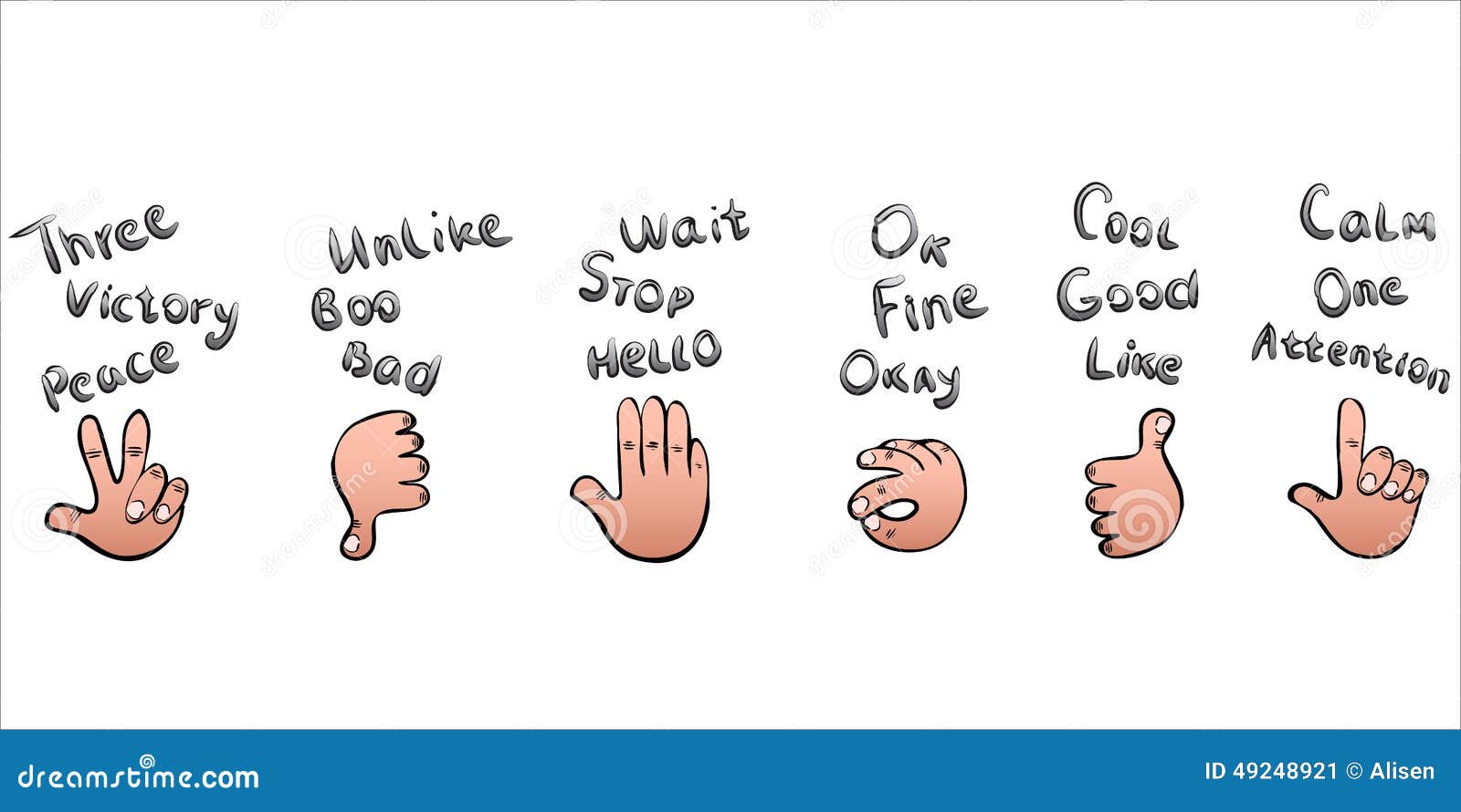 Hand Gestures Icons, Icons and Design Elements Stock Vector ...