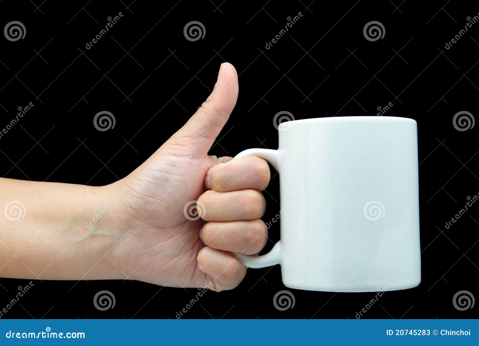 Hand Gesturing a Good Cup of Drink Stock Image - Image of yellow, palm ...
