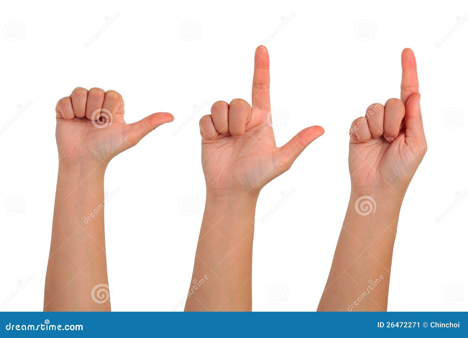 Hand Gesturing Signs on Isolation Stock Image - Image of little ...