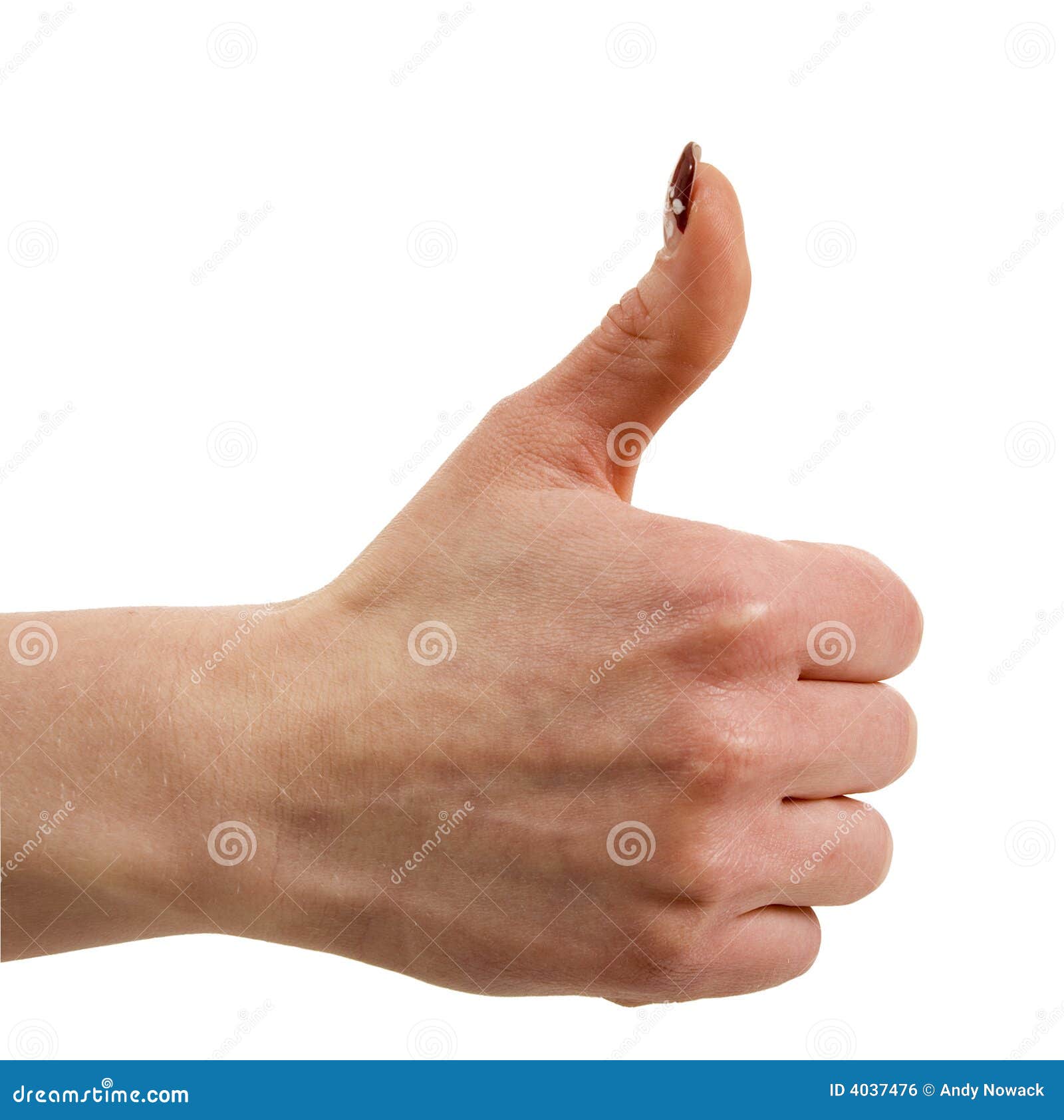 Hand Gesturing with Thumb Up Stock Photo - Image of hand, affirmative ...