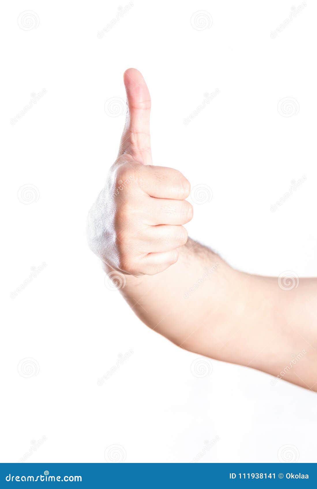 Hand gesturing `Thumbs up` stock image. Image of graphic - 111938141