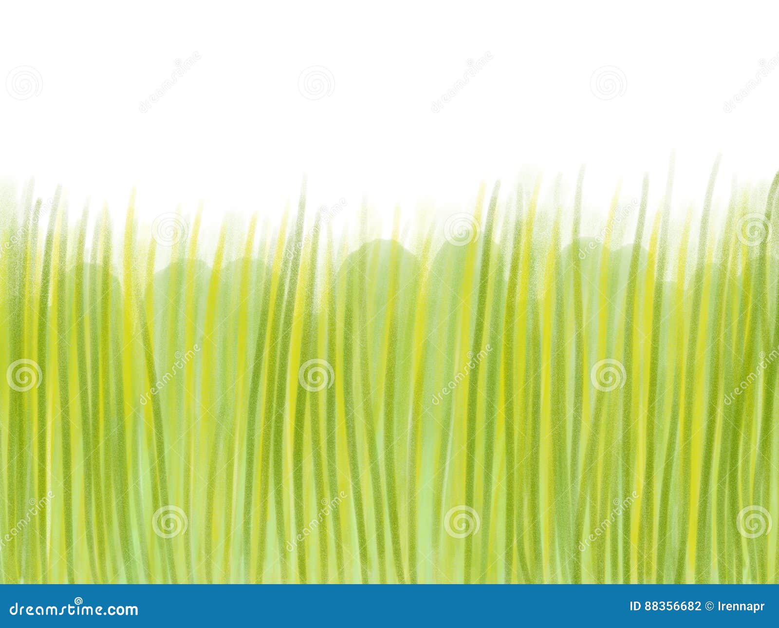 Hand Getrokken Groen Gras Op Witte Achtergrond Stock Foto - Image of ...