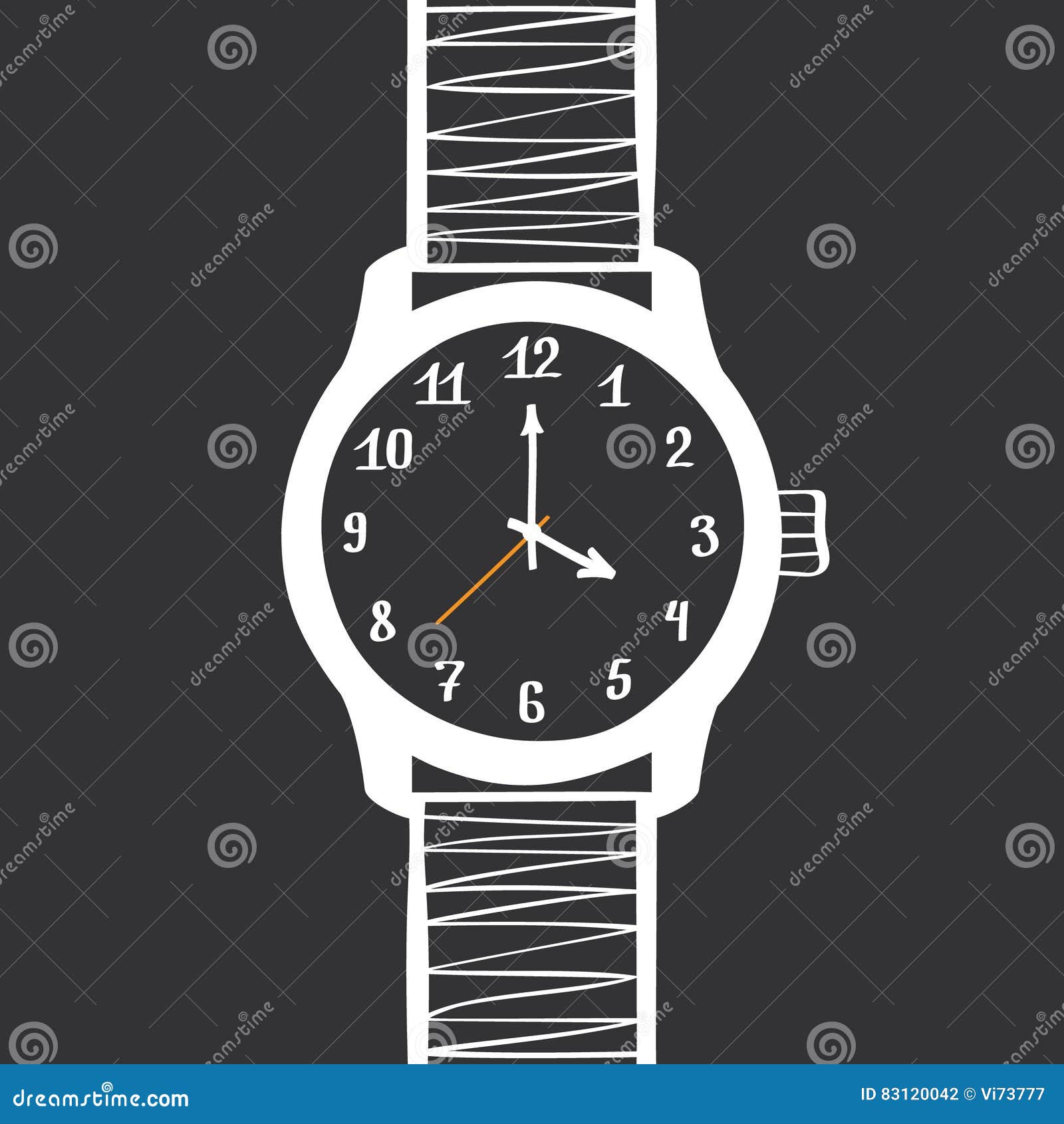 Hand Getrokken Uitstekend Horloge Vector Ontwerpelement Vector ...