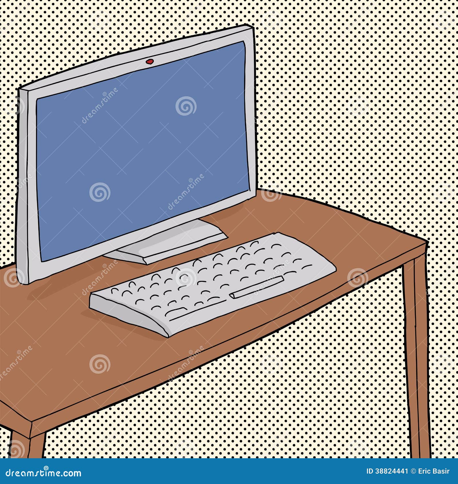 Hand gezeichneter Computer vektor abbildung. Illustration von abbildung ...