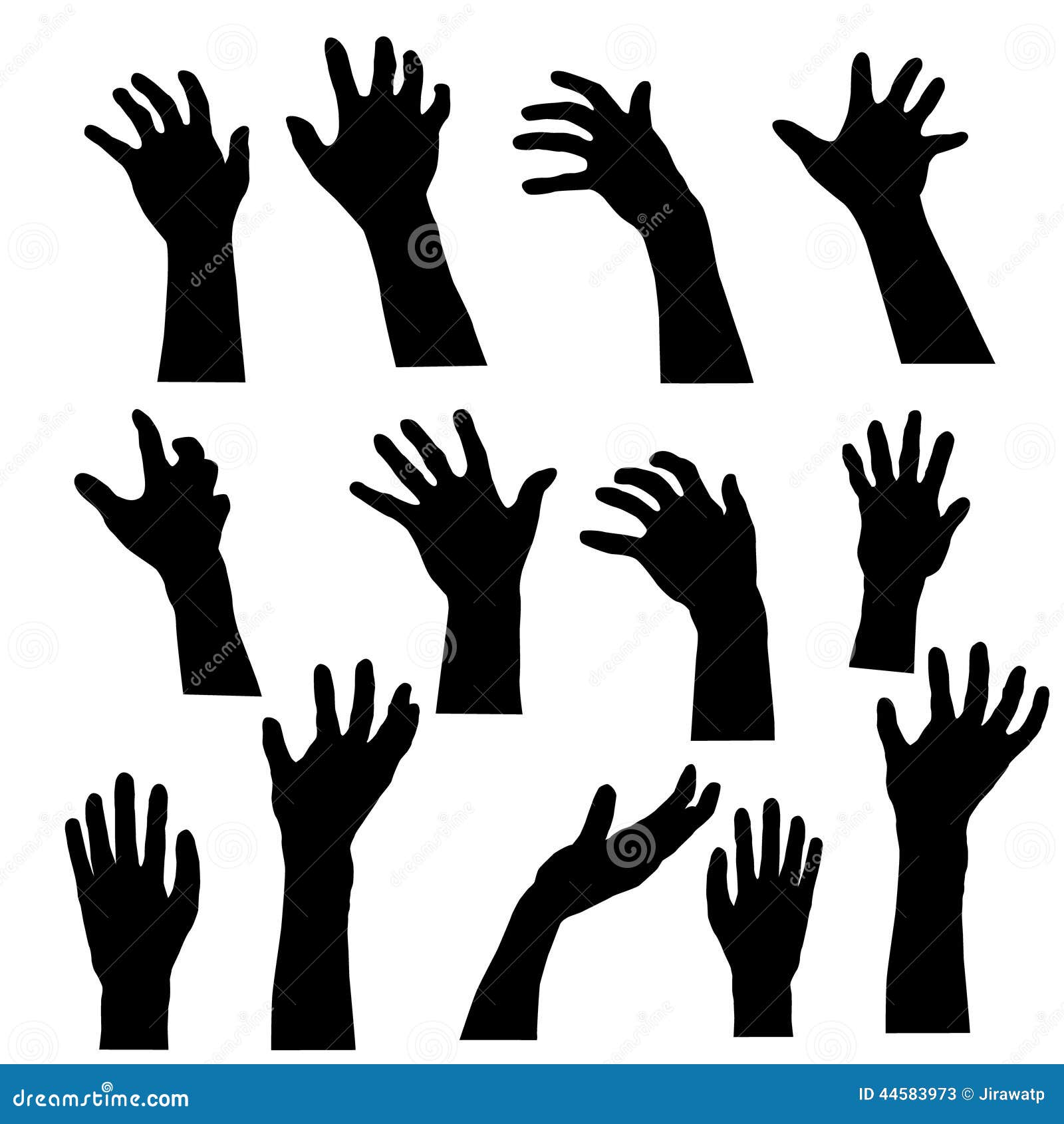 Hand Ghosts Rising From The Grave Halloween On Transparent Background ...