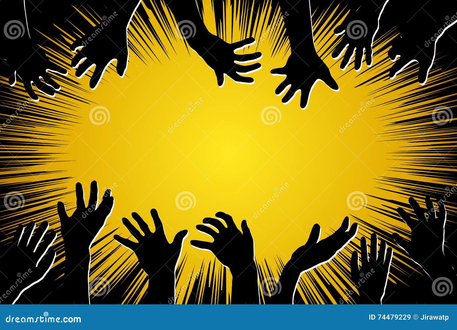 Hand Ghosts Rising from the Grave on Halloween. Stock Vector ...