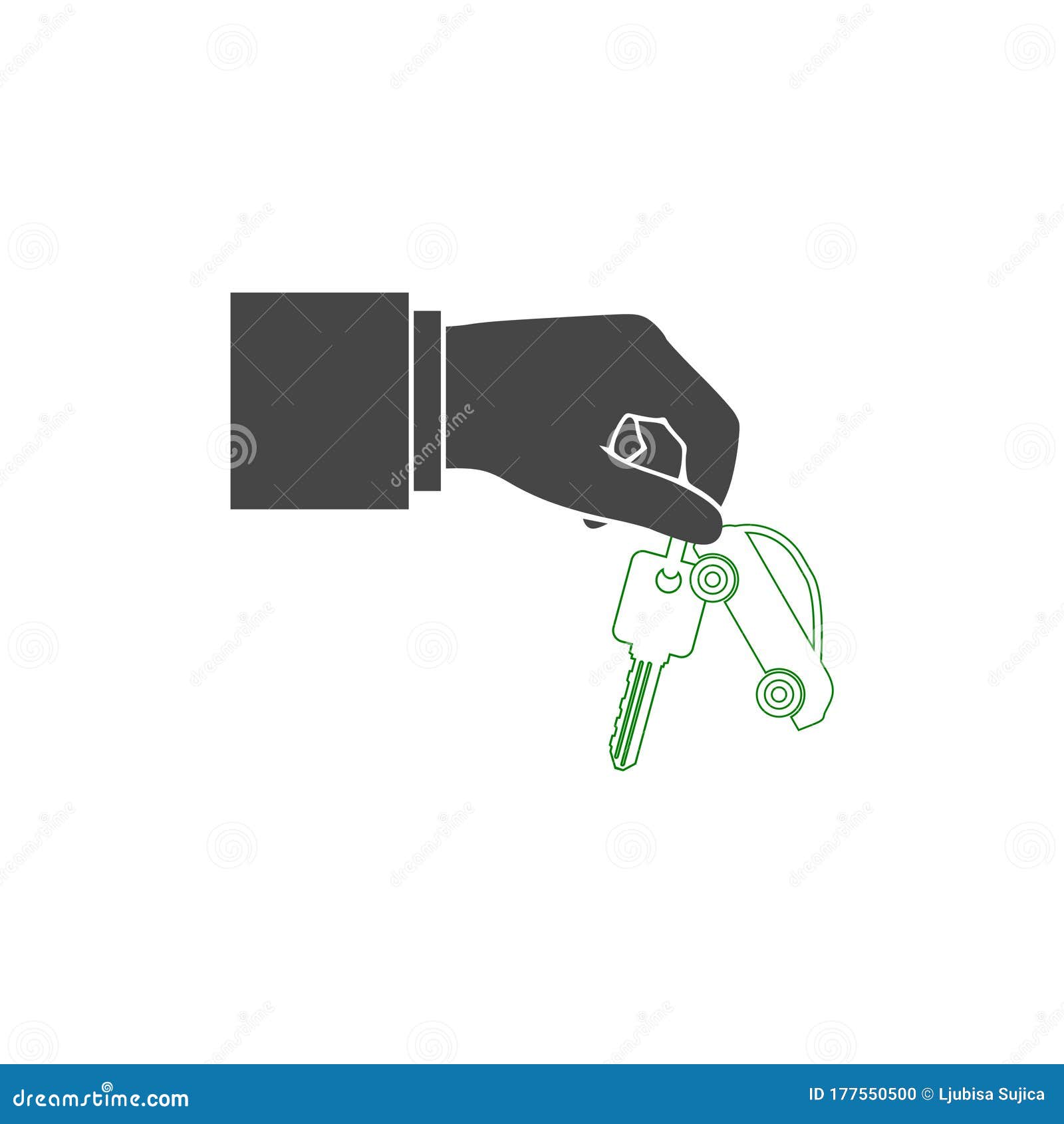 Hand Giving Car Keys, Car Sharing Icon Stock Vector - Illustration of ...