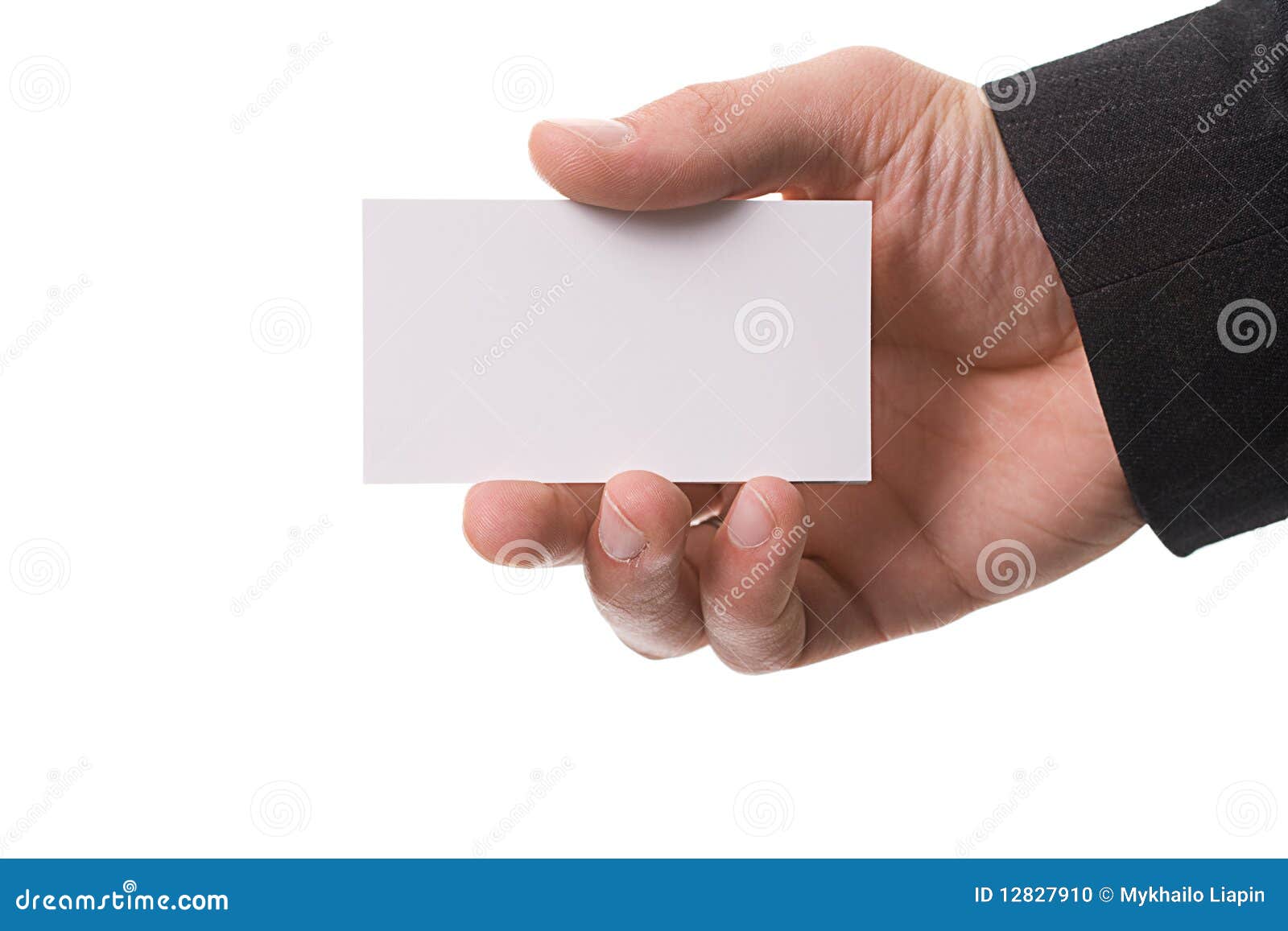 Hand giving card stock photo. Image of christmas, blank - 12827910