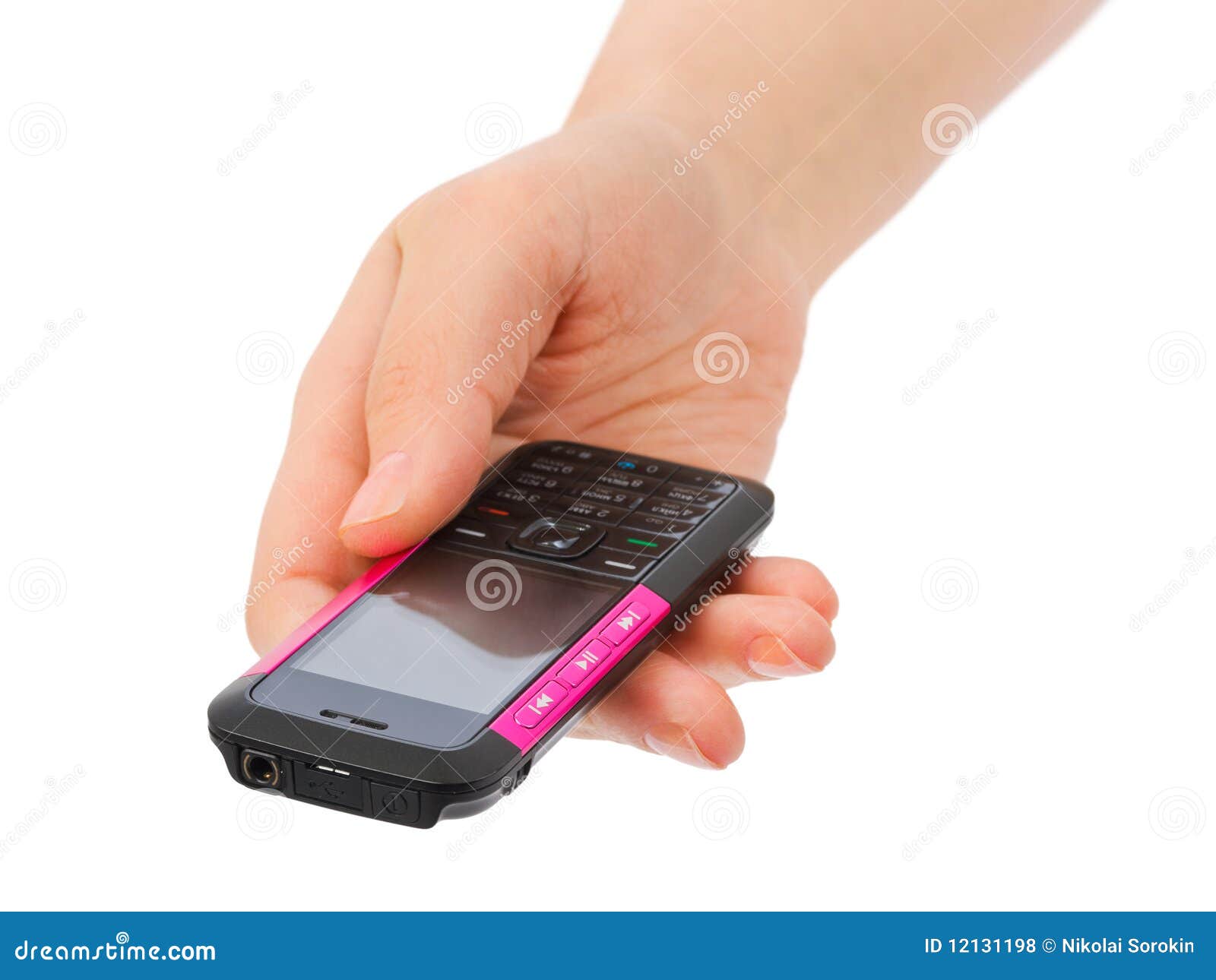 Hand Giving Mobile Phone Royalty Free Stock Photos - Image: 12131198