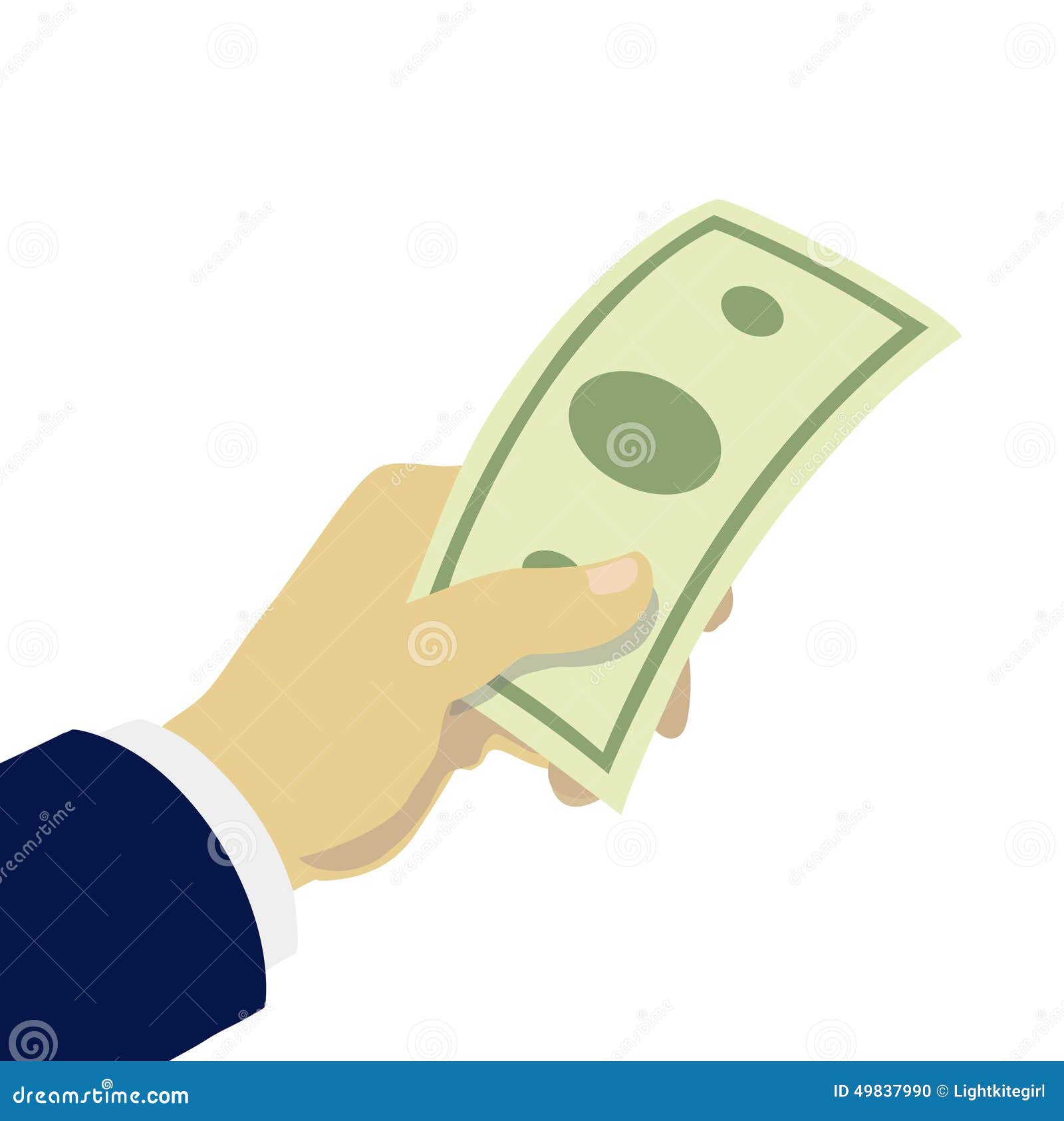 Hand Giving Money In Envelope Aka Angpao Concept In Cartoon ...