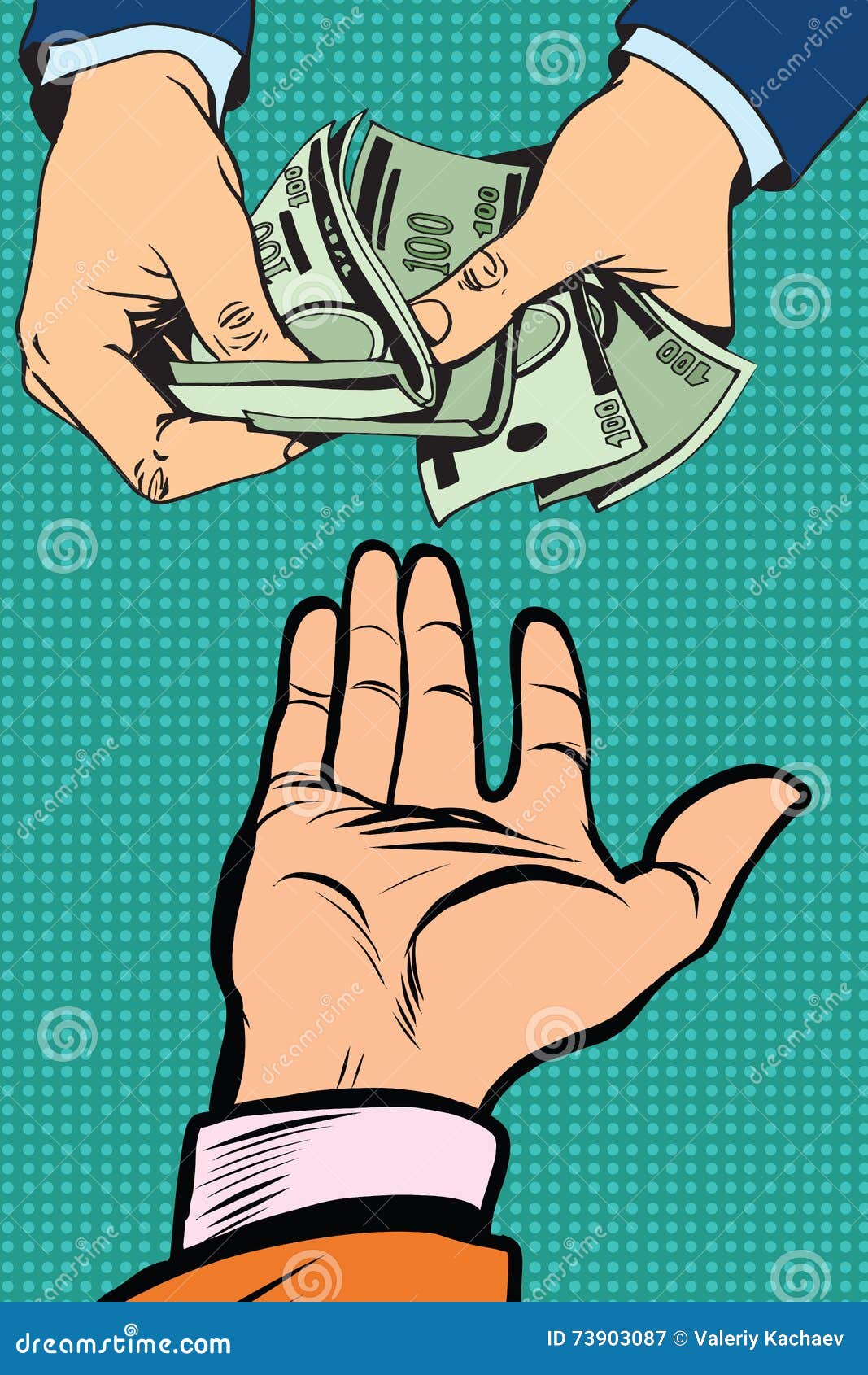 Hand Giving Money