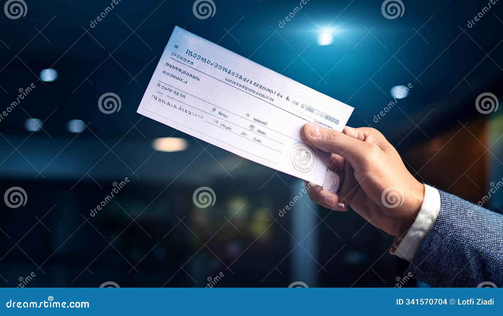 Hand Giving Payroll Cheque. Paycheck Stock Illustration | CartoonDealer ...