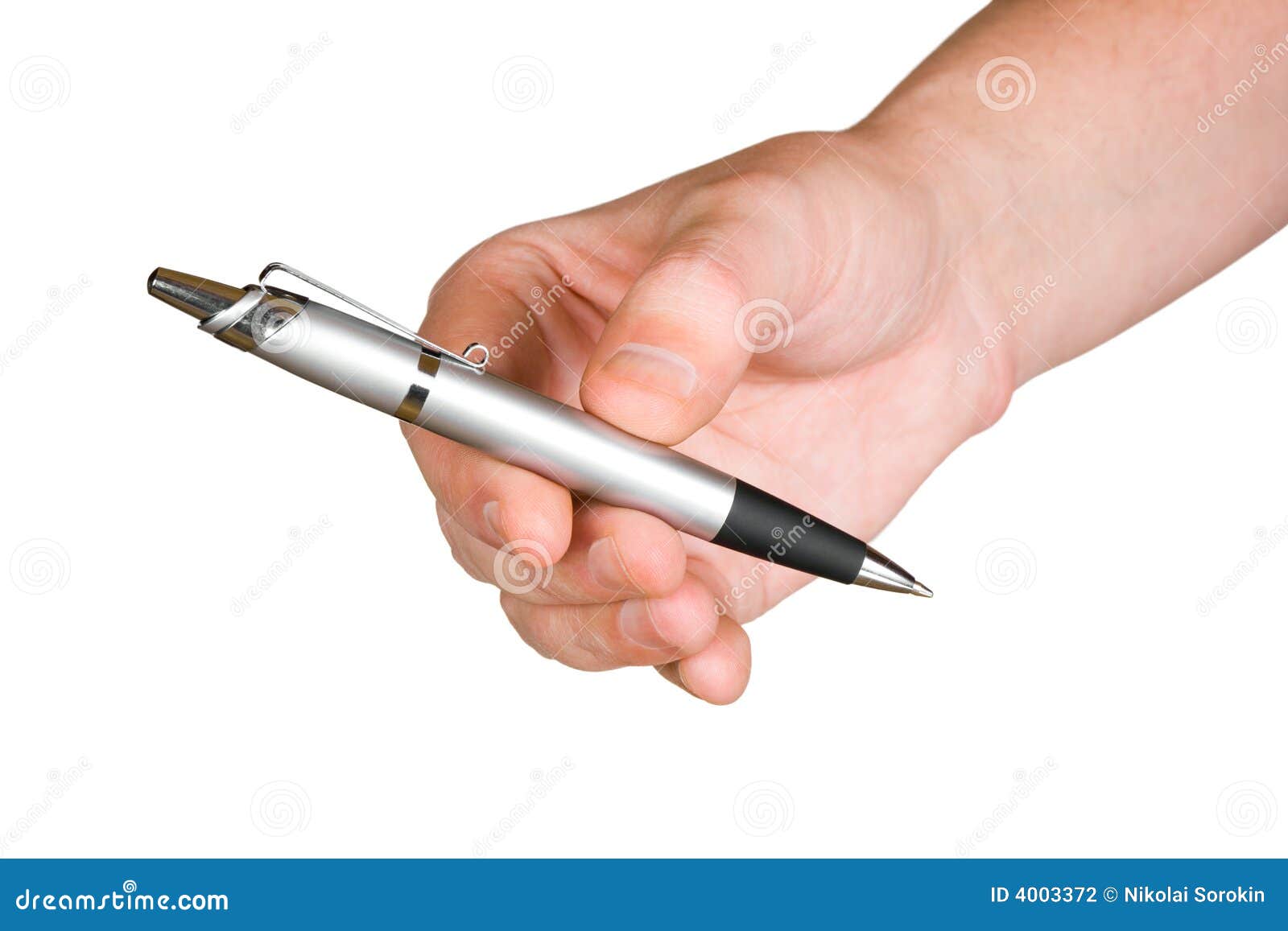 Hand giving pen stock photo. Image of clerk, handshake - 4003372