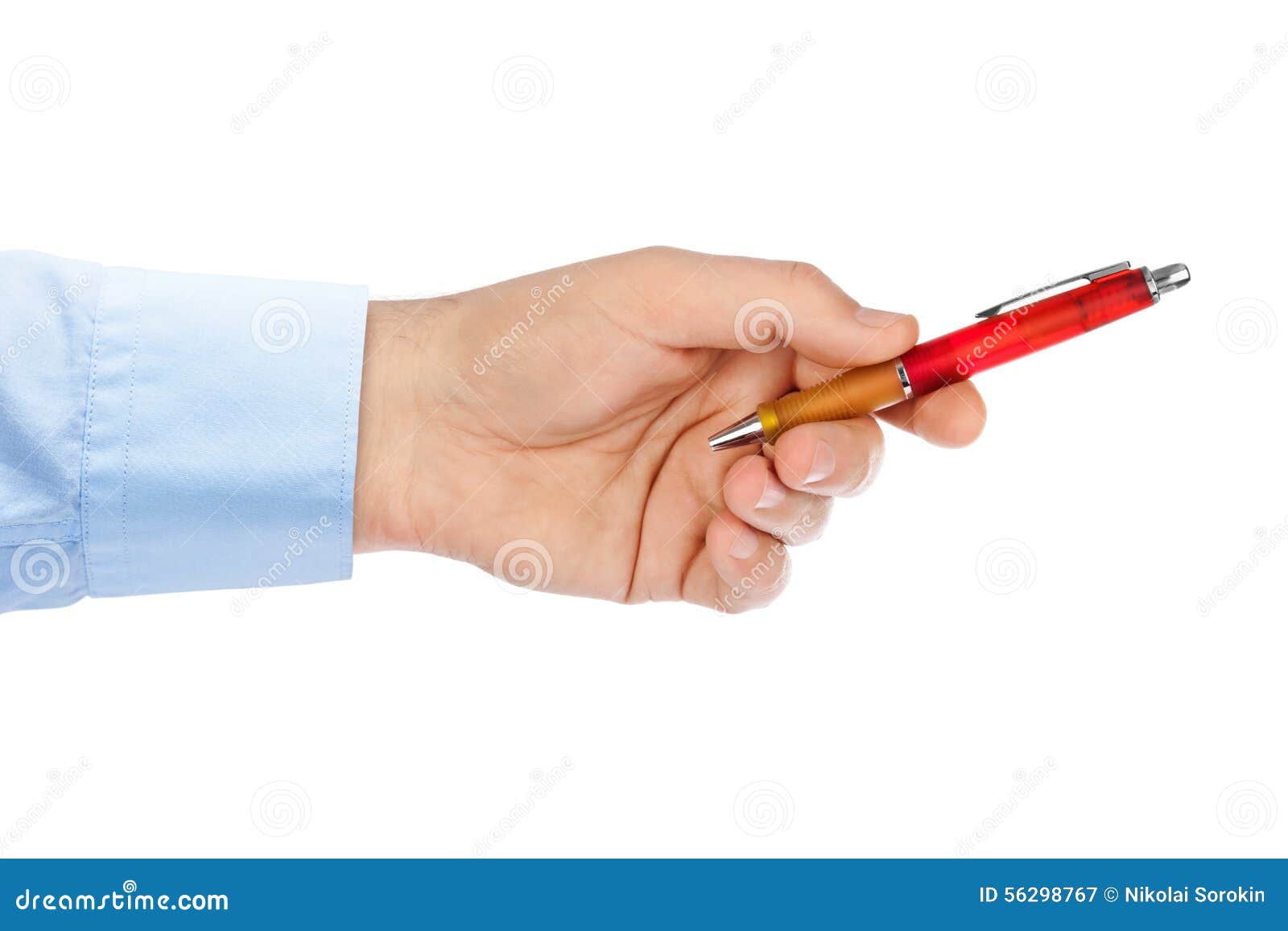 Hand giving pen stock image. Image of creativity, pencil - 56298767