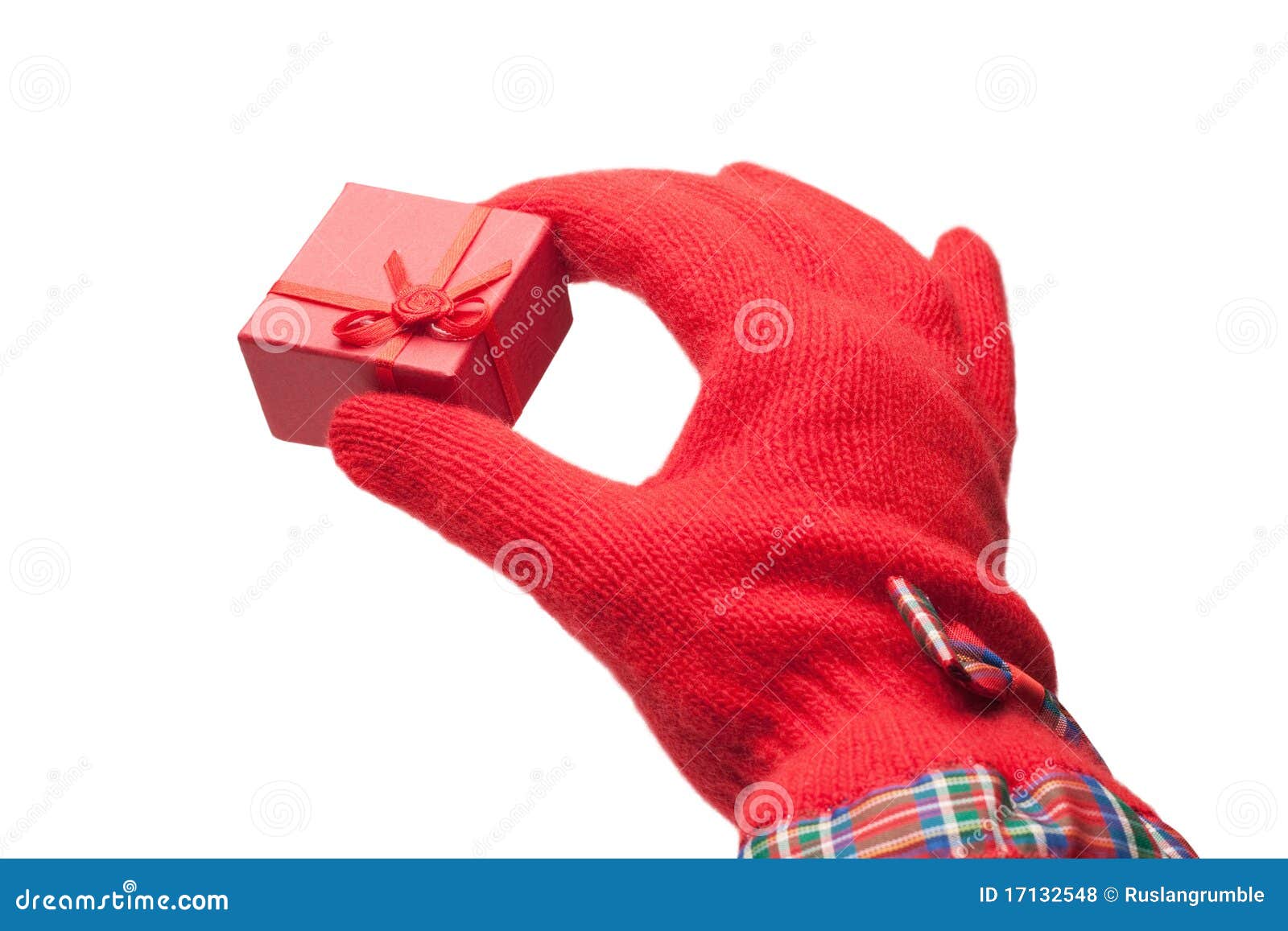 Hand Giving Red Box with Present Isolated Stock Photo - Image of xmas ...