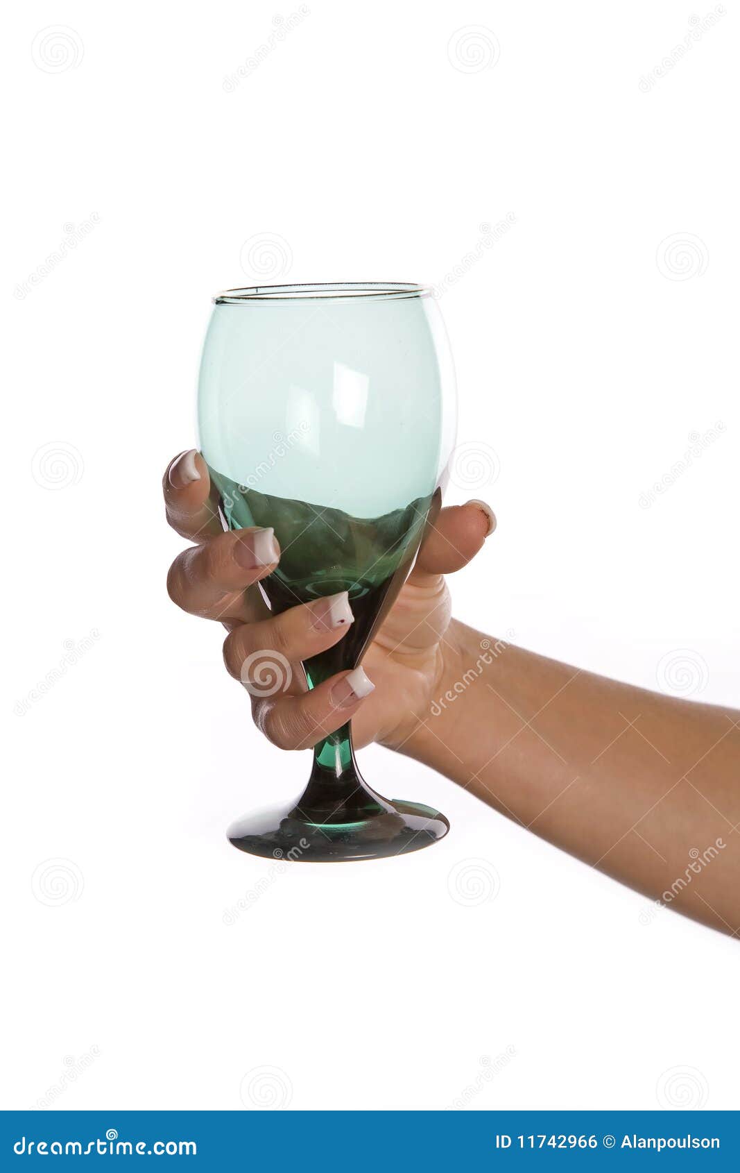 Hand with glass stock photo. Image of celebrate, isolated - 11742966