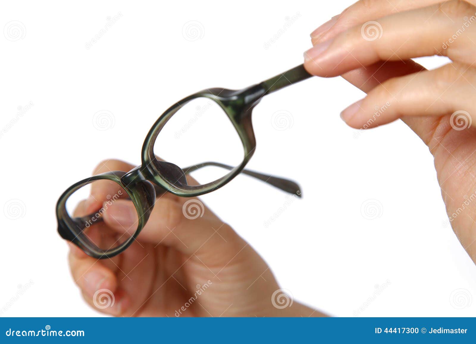 Hand with glasses stock photo. Image of eyesight, finger - 44417300