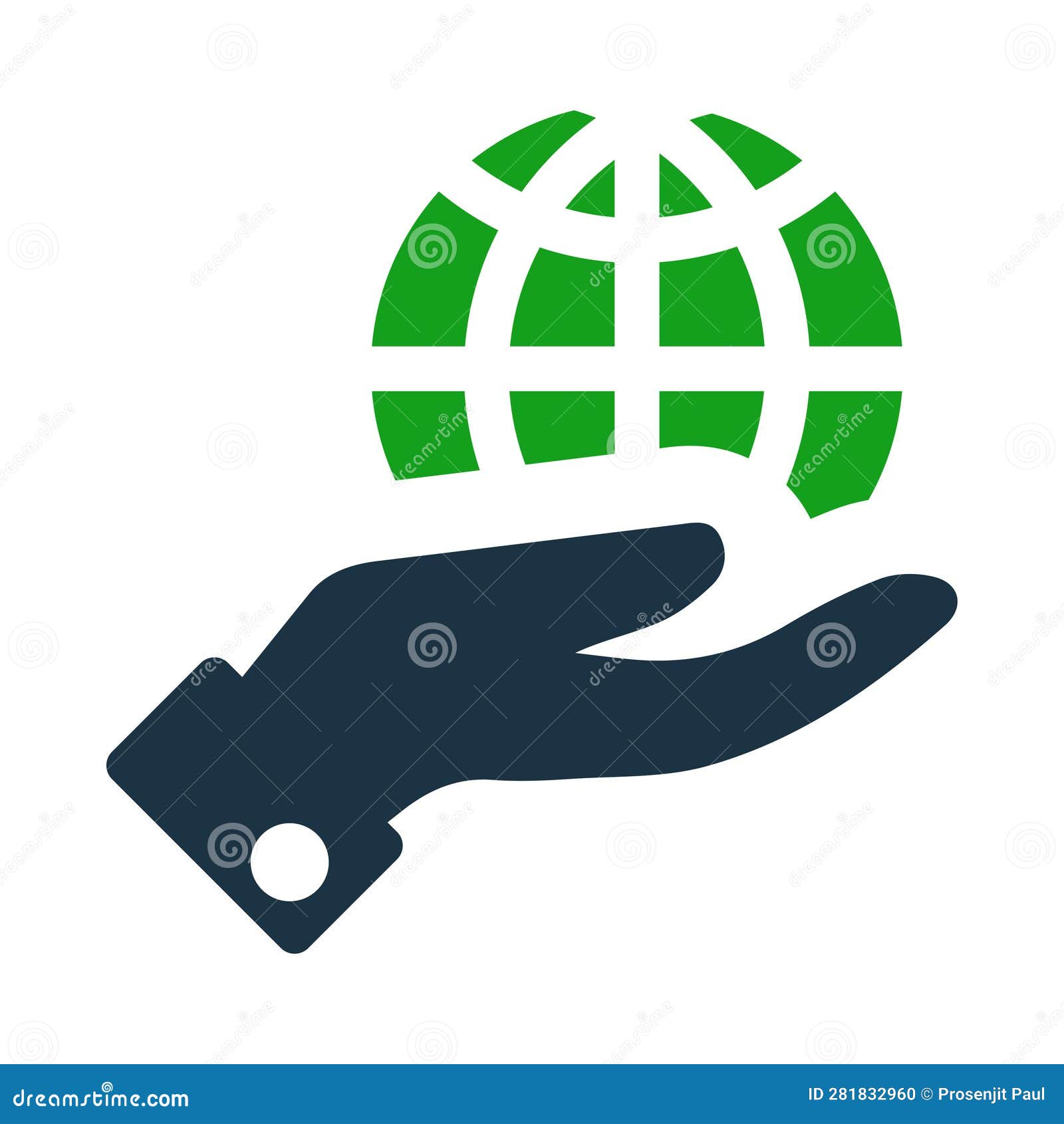 Hand, Globe, World, Worldwide, Hand Holding a Globe Icon Stock Vector ...