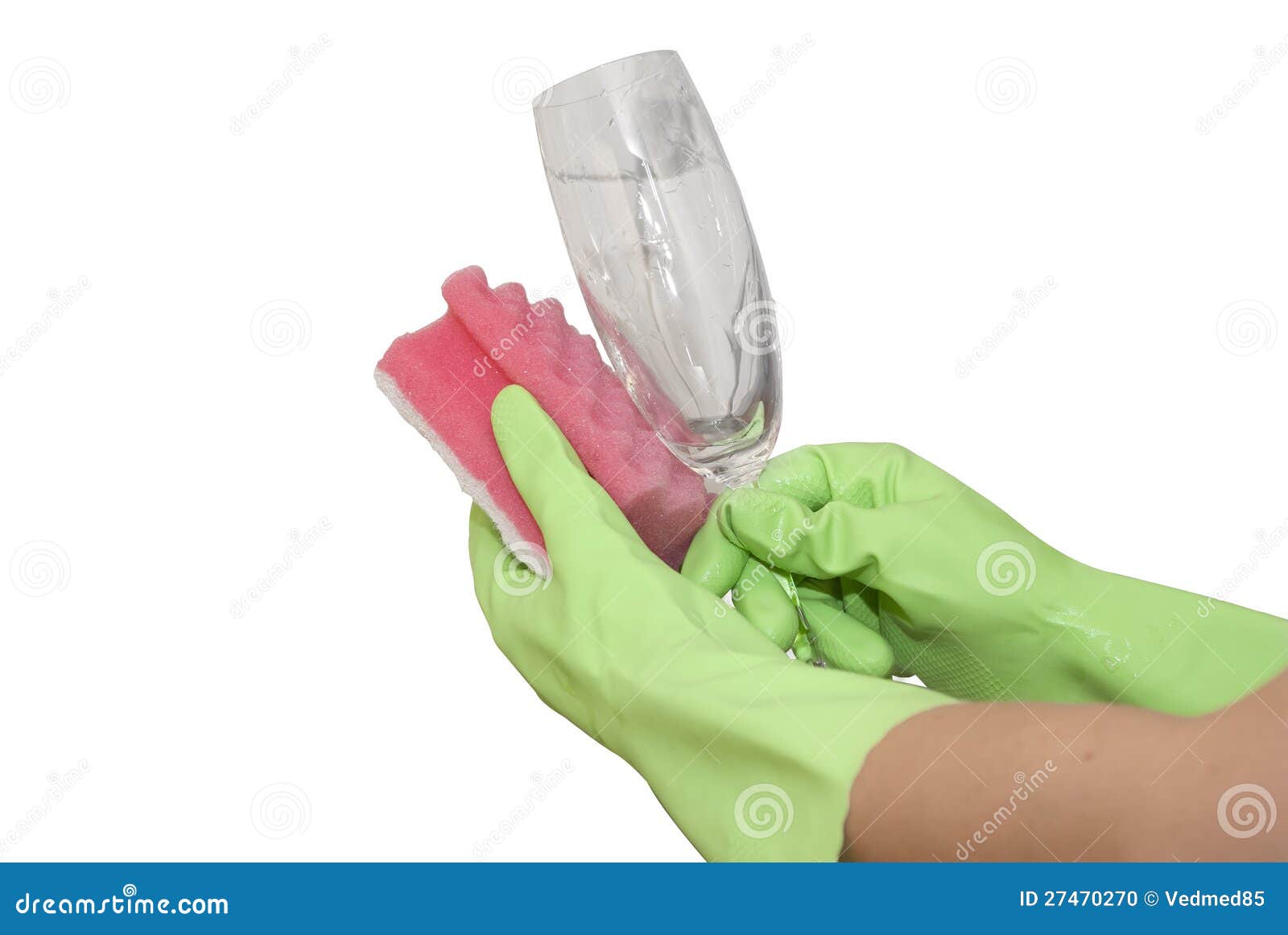 Hand in glove clean glass stock photo. Image of dishwashing - 27470270