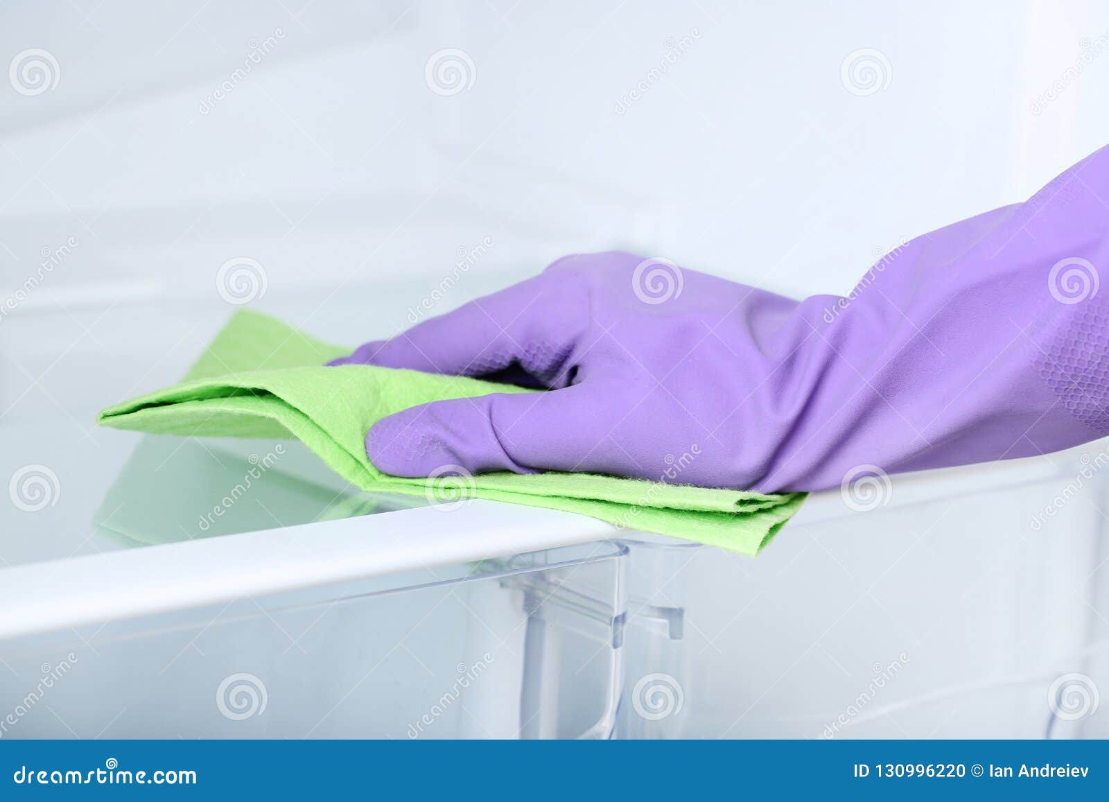 Cleaning refrigerator stock photo. Image of hygiene - 130996220